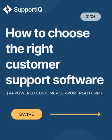 How to choose the right customer support software by supportiq - Issuu