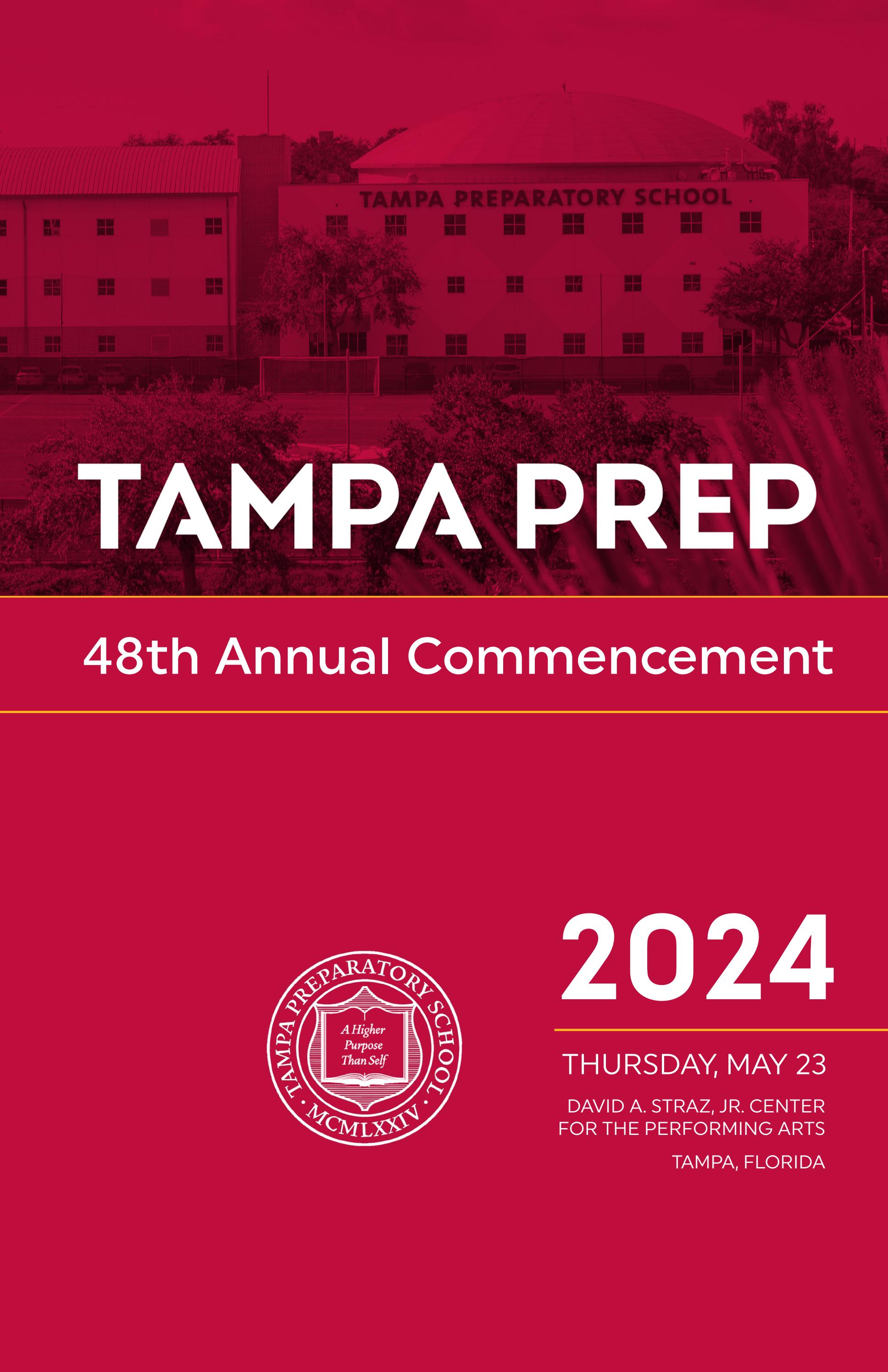 2024 Graduation Program by Tampa Preparatory School - Issuu