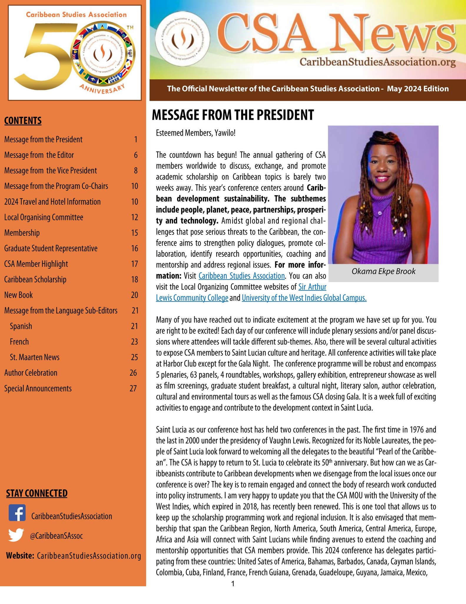 Caribbean Studies Association Newsletter - May 2024 by Caribbean ...