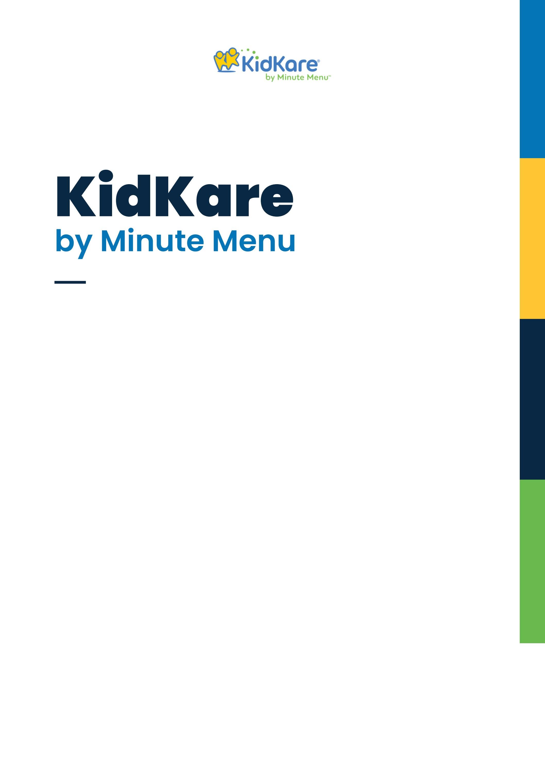 KidKare Booklet by KidKare by Minute Menu - Issuu