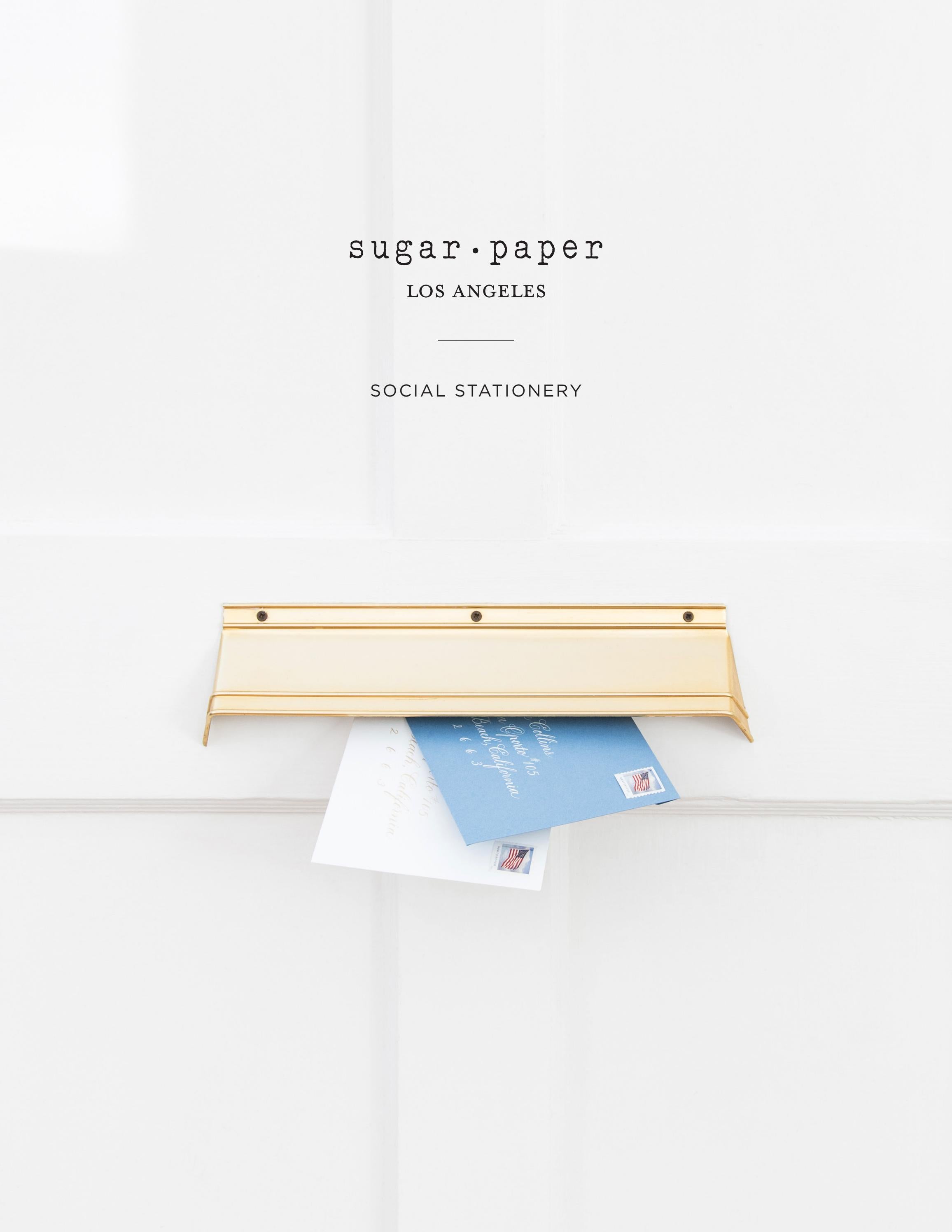 Sugar Paper Custom Letterpress Stationery by Sugar Paper Los Angeles ...