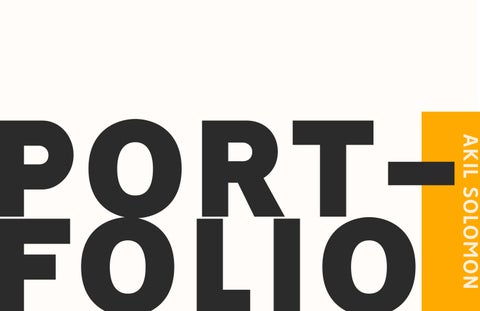 Akil Solomon Design Portfolio by akil solomon - Issuu