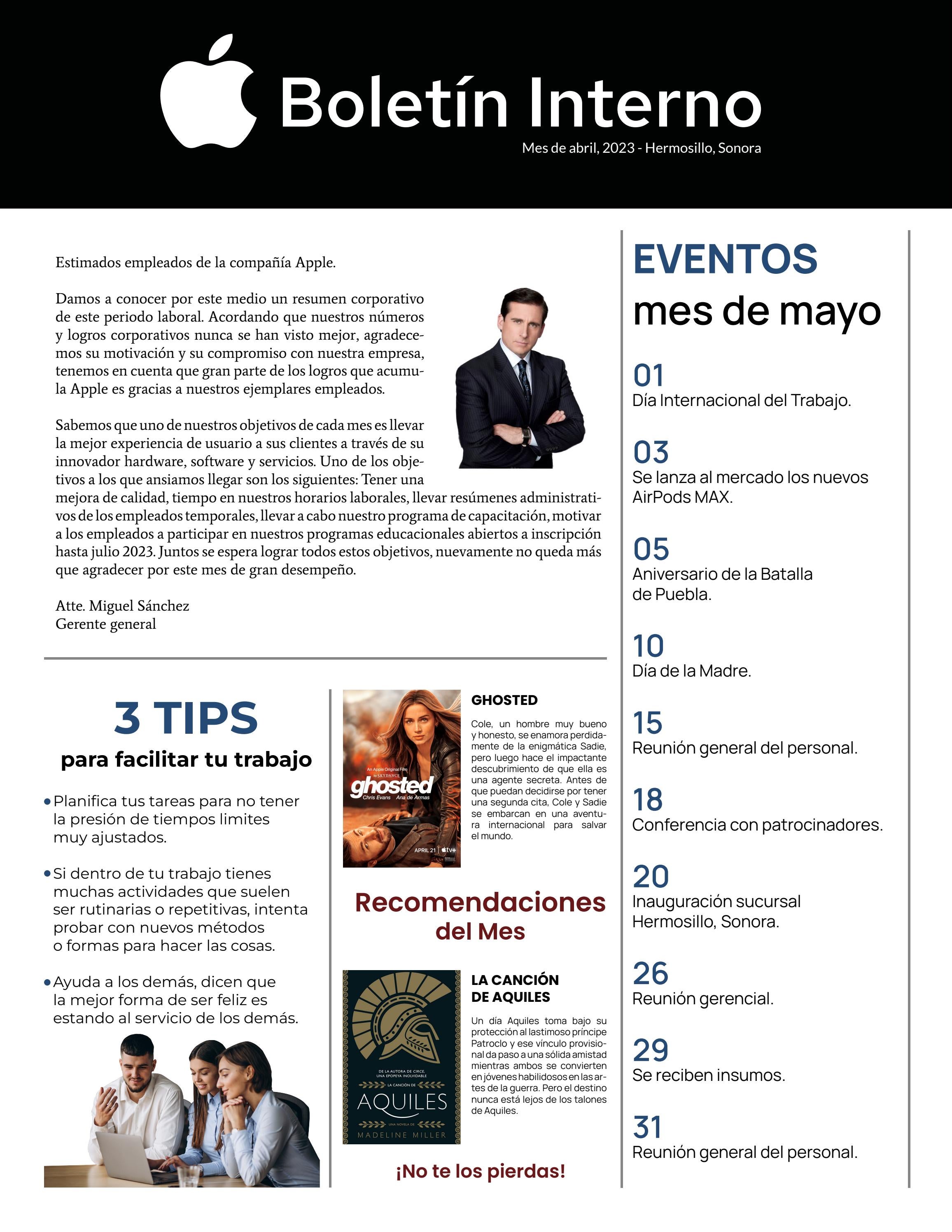 BOLETIN INTERNO by Geovanna Montaño - Issuu