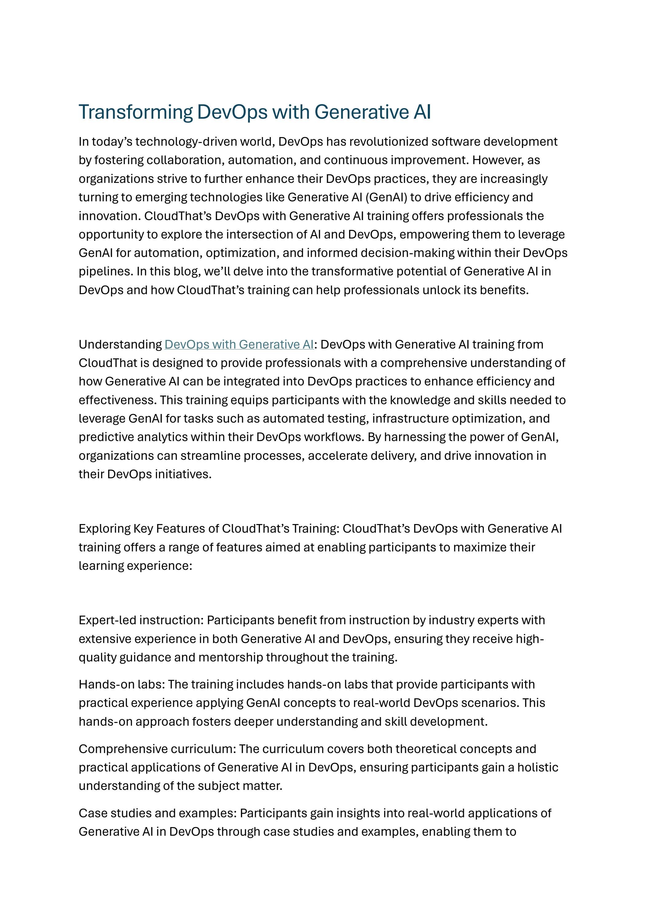Transforming DevOps with Generative AI by marketing007 - Issuu Transforming DevOps with Generative AI by marketing007 - Issuu