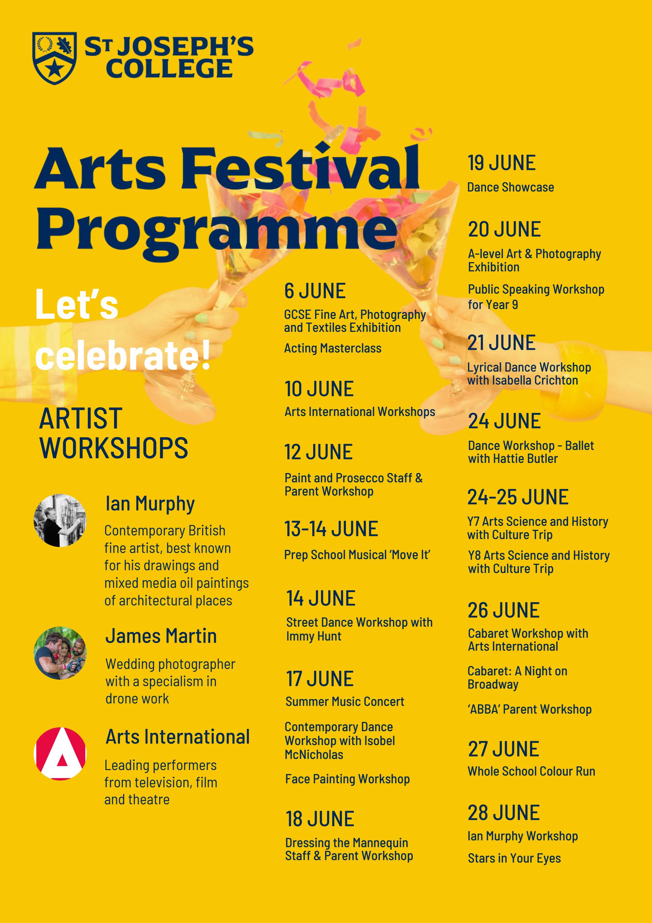 Arts Festival Programme 2024 by St Joseph's College, Ipswich - Issuu