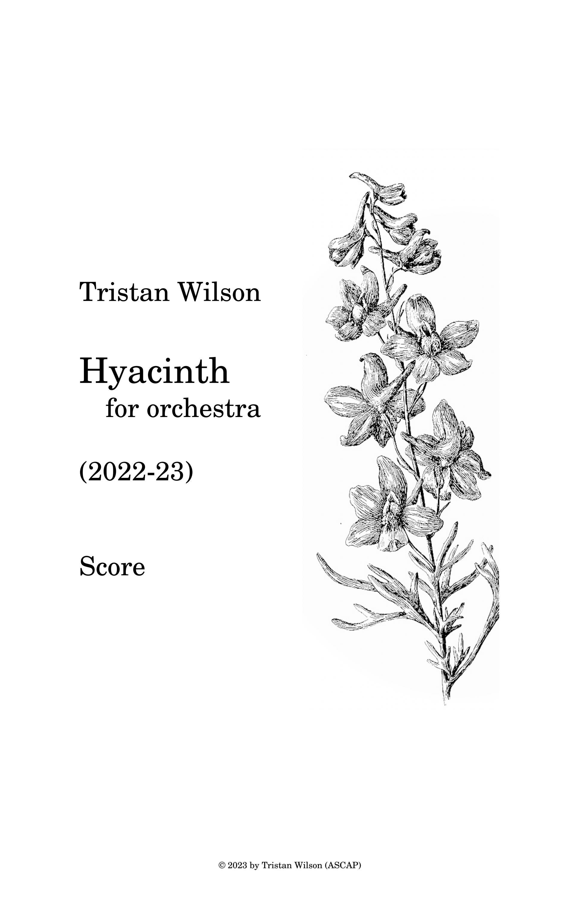 Tristan Wilson – Hyacinth by tristanwilsonmusic - Issuu