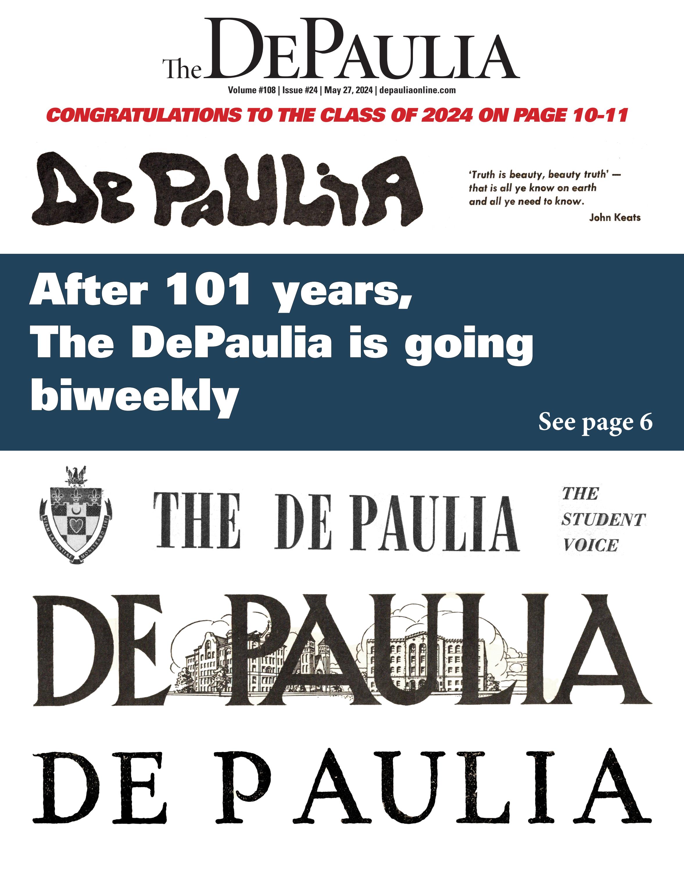 The DePaulia 5.27.2024 by The DePaulia - Issuu