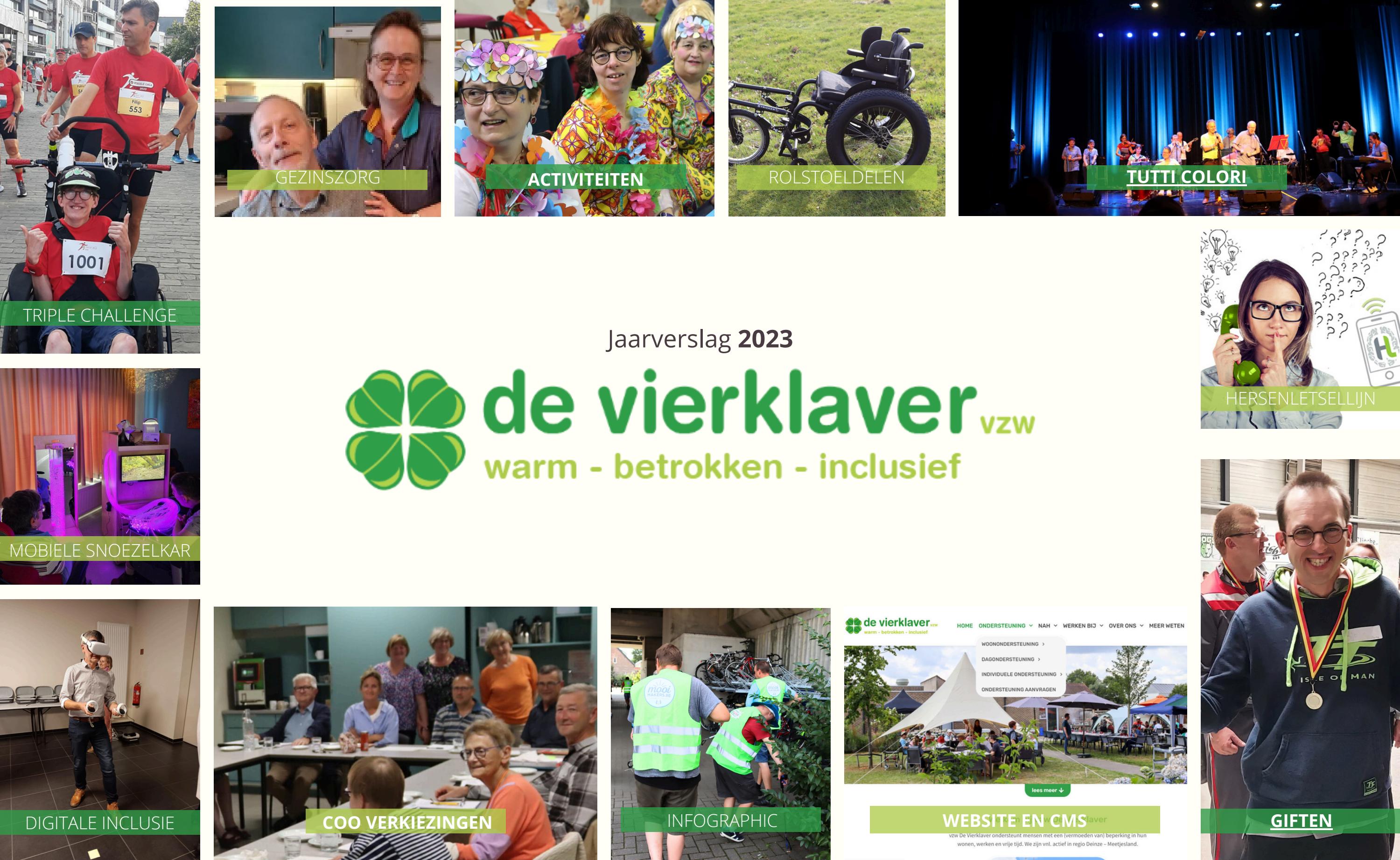 Jaarverslag De Vierklaver 2023 by De Vierklaver - Issuu