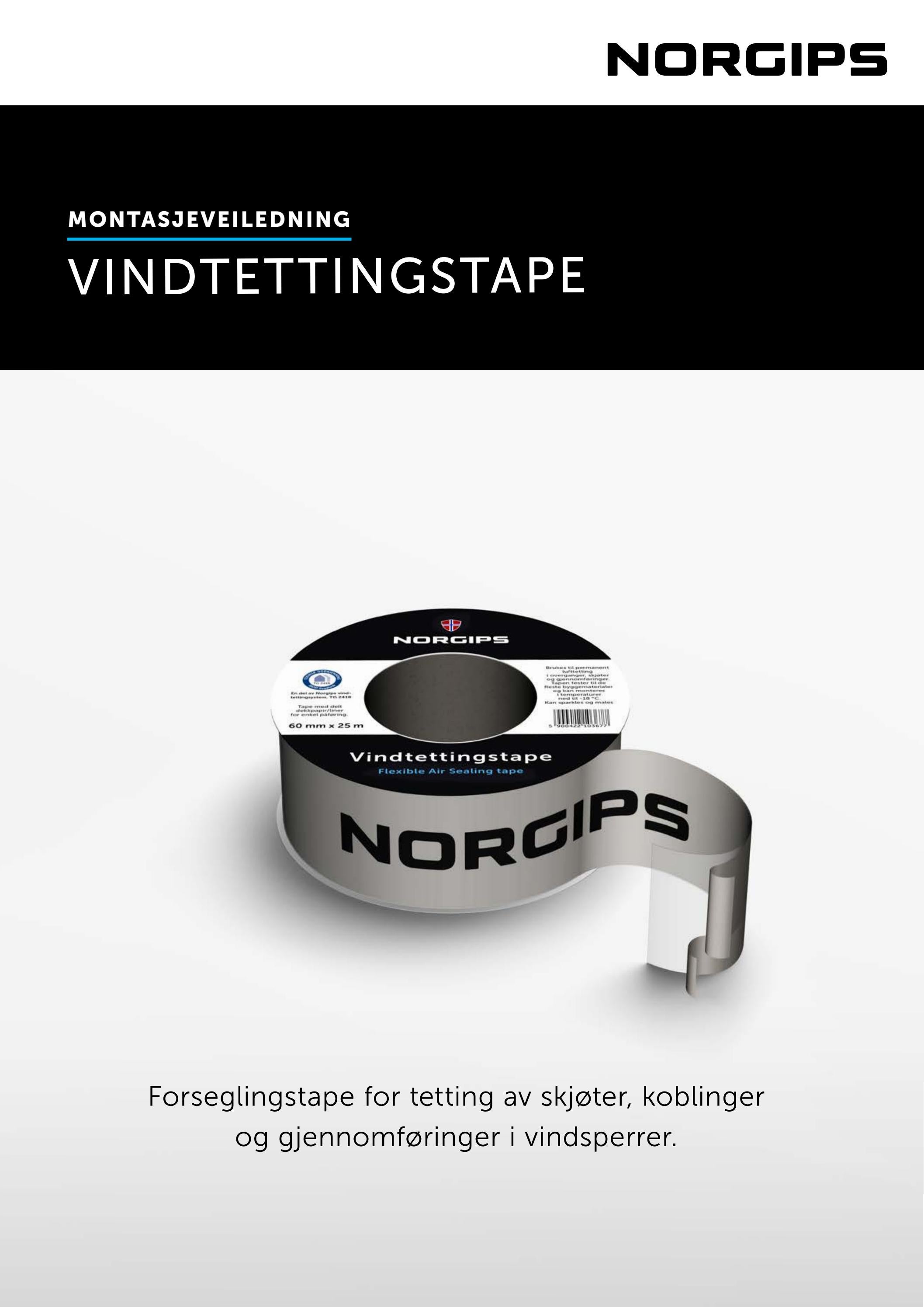 Montasjeveiledning Norgips vindtettingstape by Norgips Norge AS - Issuu
