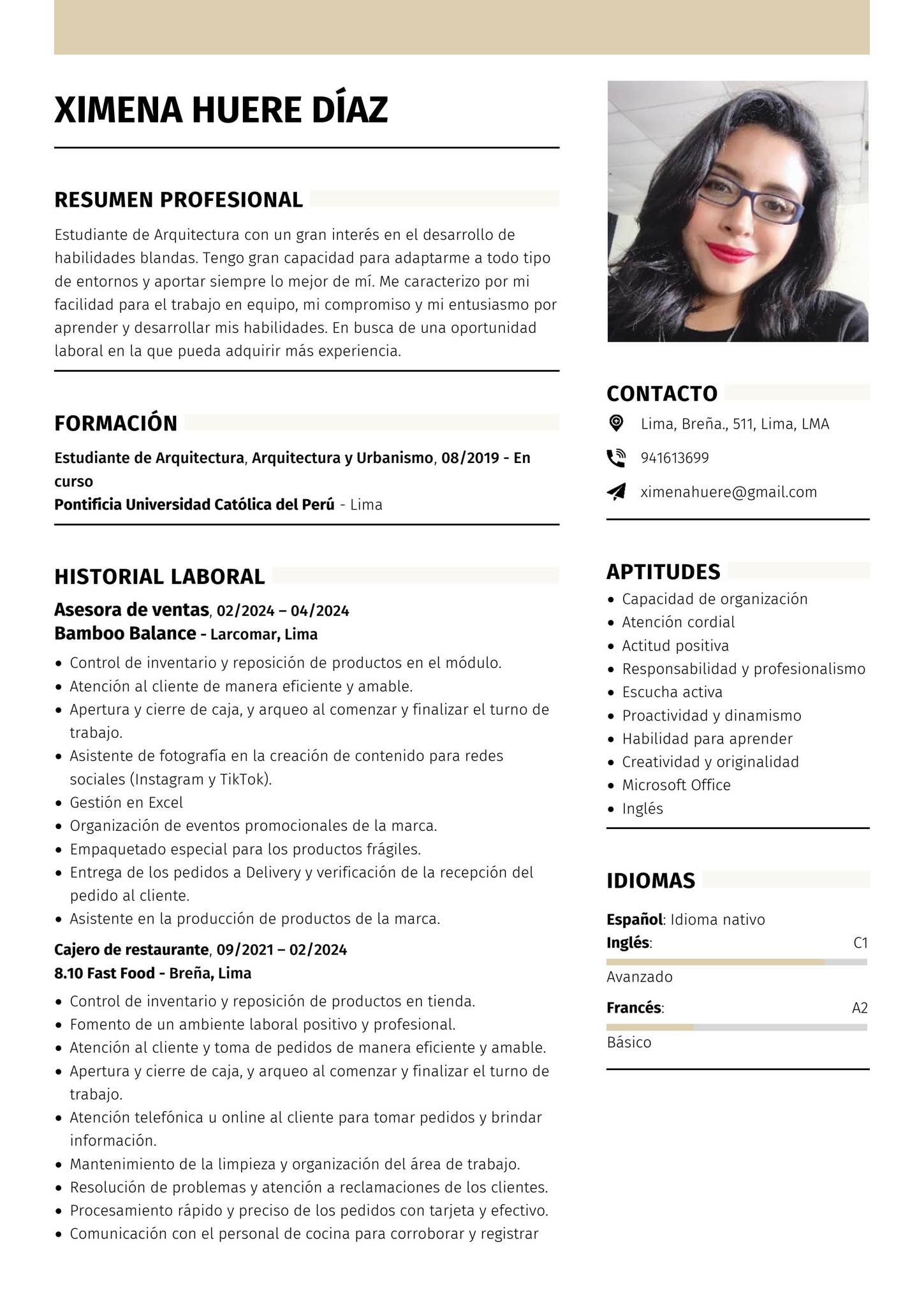 Curriculum Vitae Ximena by Ximena Huere - Issuu