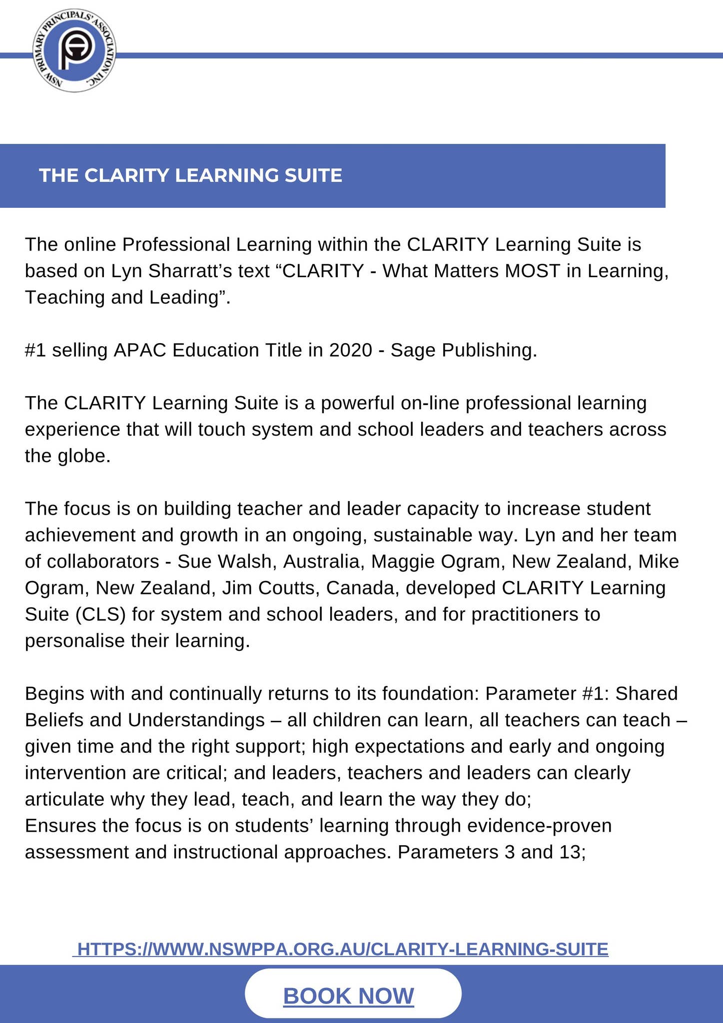 CLARITY Learning Suite & Alignment with Plan for NSW Public Education ...