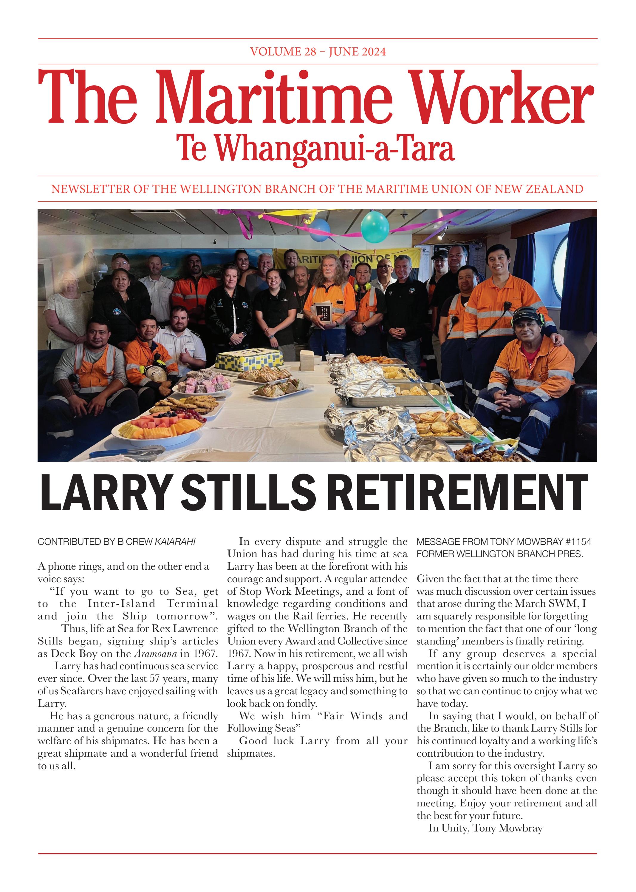 Maritime Worker June 2024 by Maritime Union of New Zealand - Issuu
