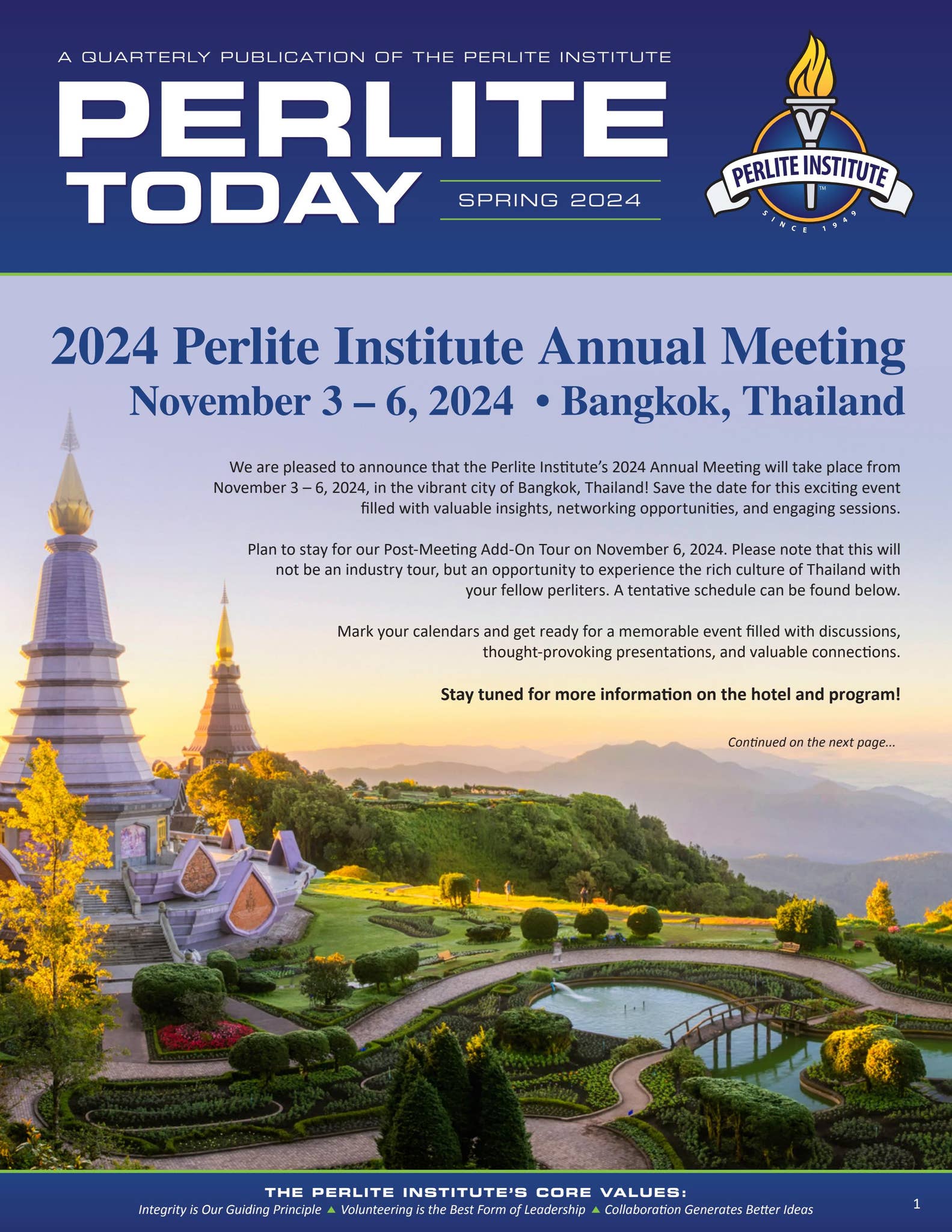 Perlite Today – Spring 2024 by Perlite Institute - Issuu