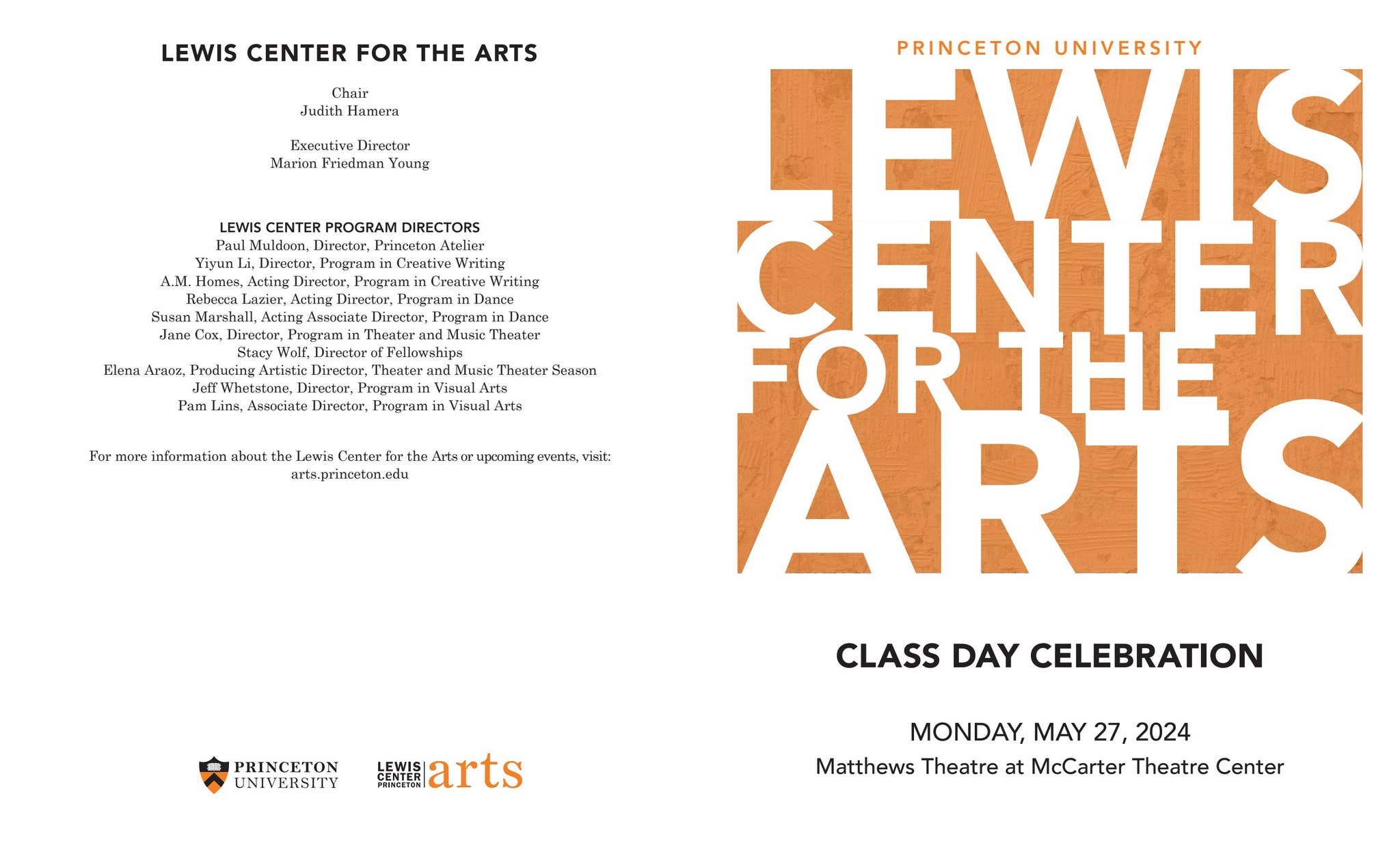 2024 Class Day Program by Lewis Center for the Arts - Issuu