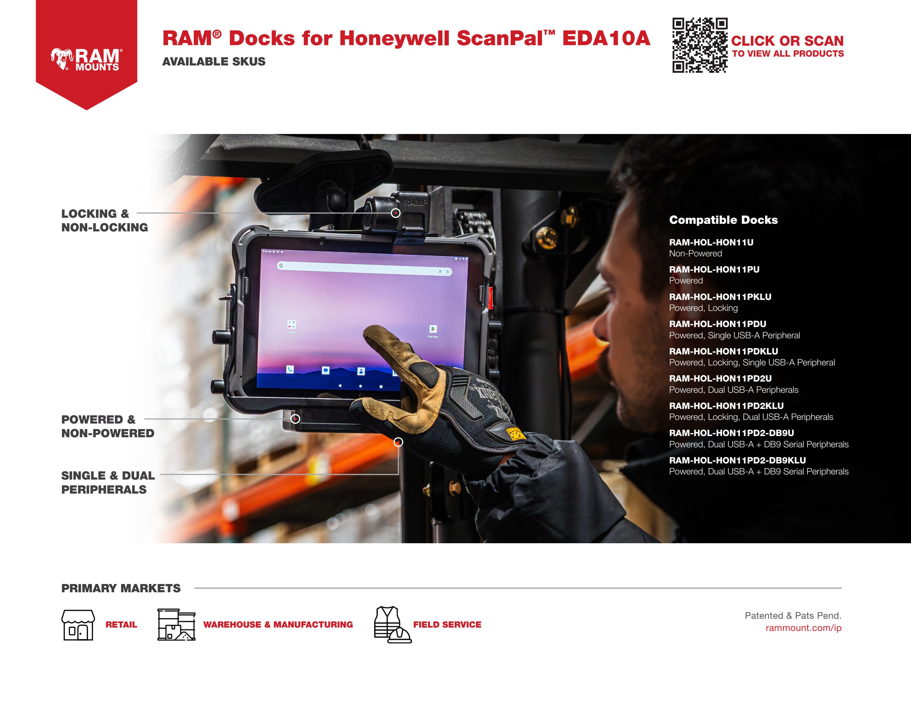 Buyers Guide: RAM® Docks for Honeywell ScanPal™ EDA10A by RAM Mounts ...