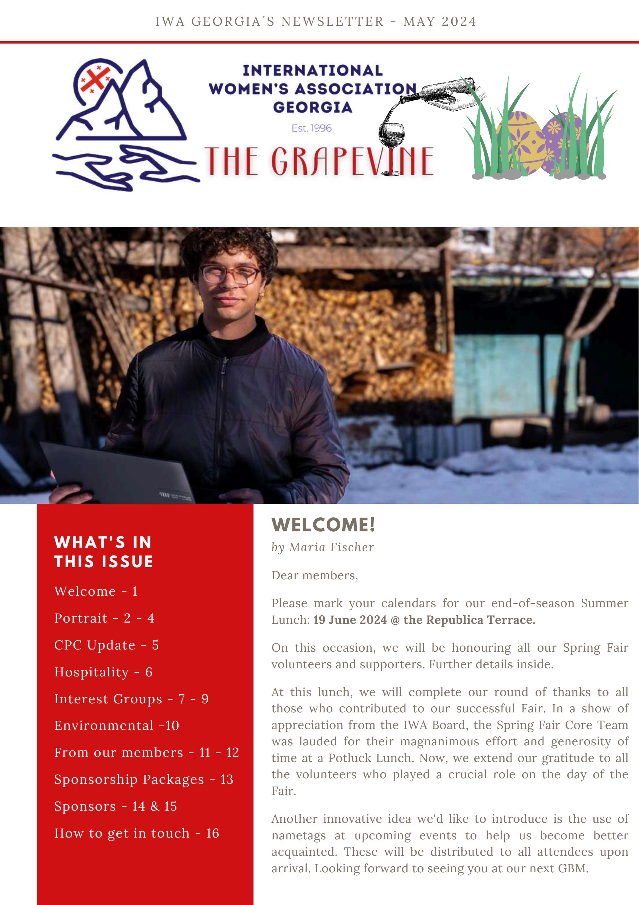 The Grapevine Newsletter May 2024 by iwageorgia - Issuu