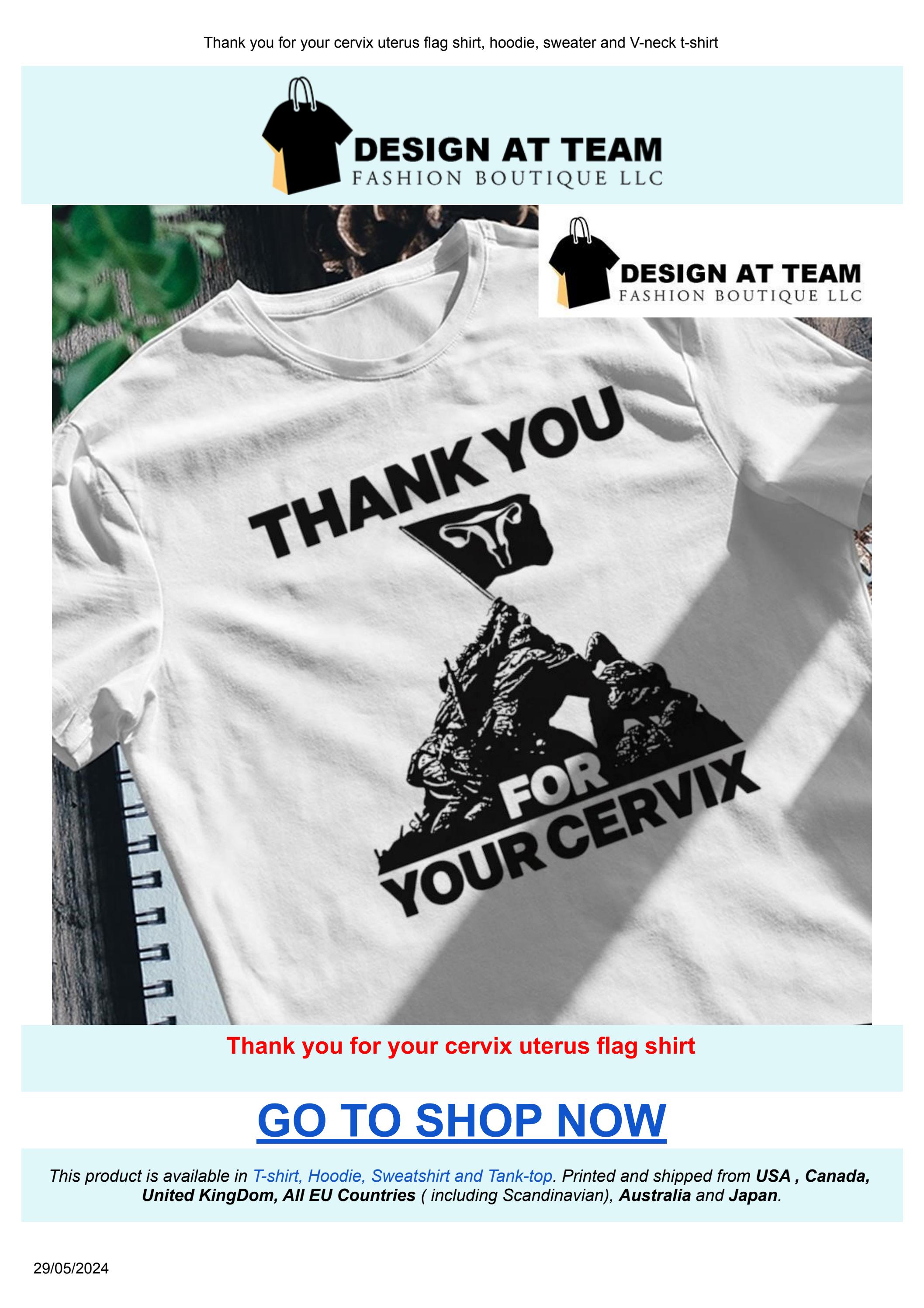 Thank you for your cervix uterus flag shirt by Design AT Shop - Issuu