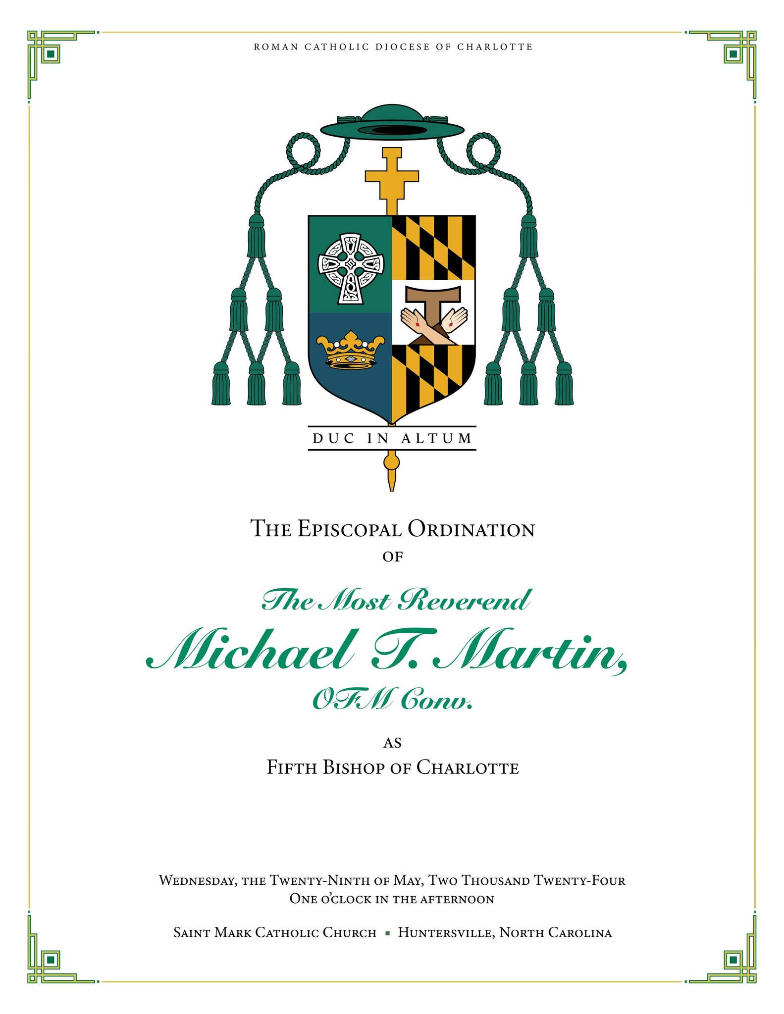 Ordination of Bishop Michael T. Martin OFM Conv. Worship Guide by ...