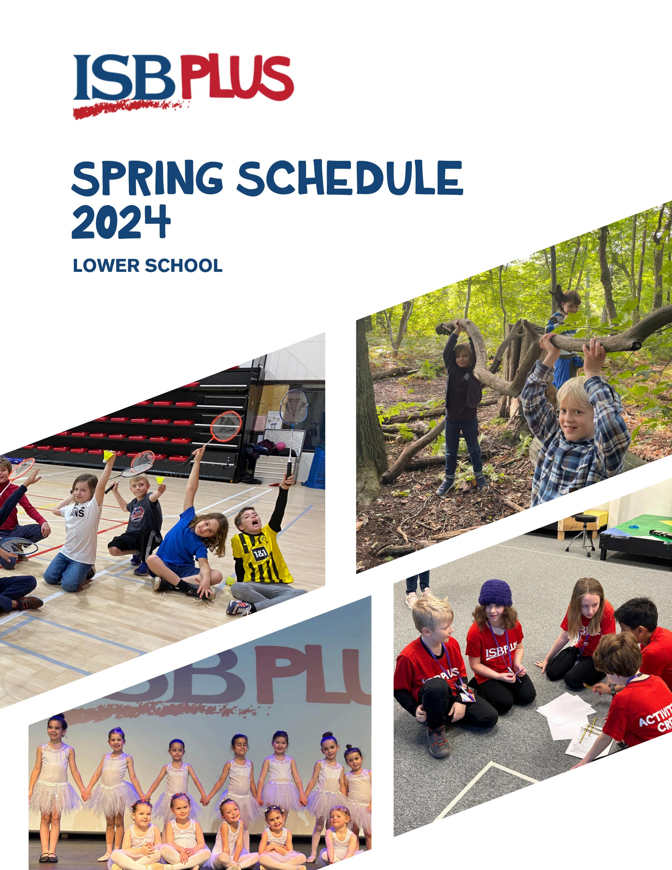 ISB Plus Spring Schedule LS by International School of Brussels - Issuu