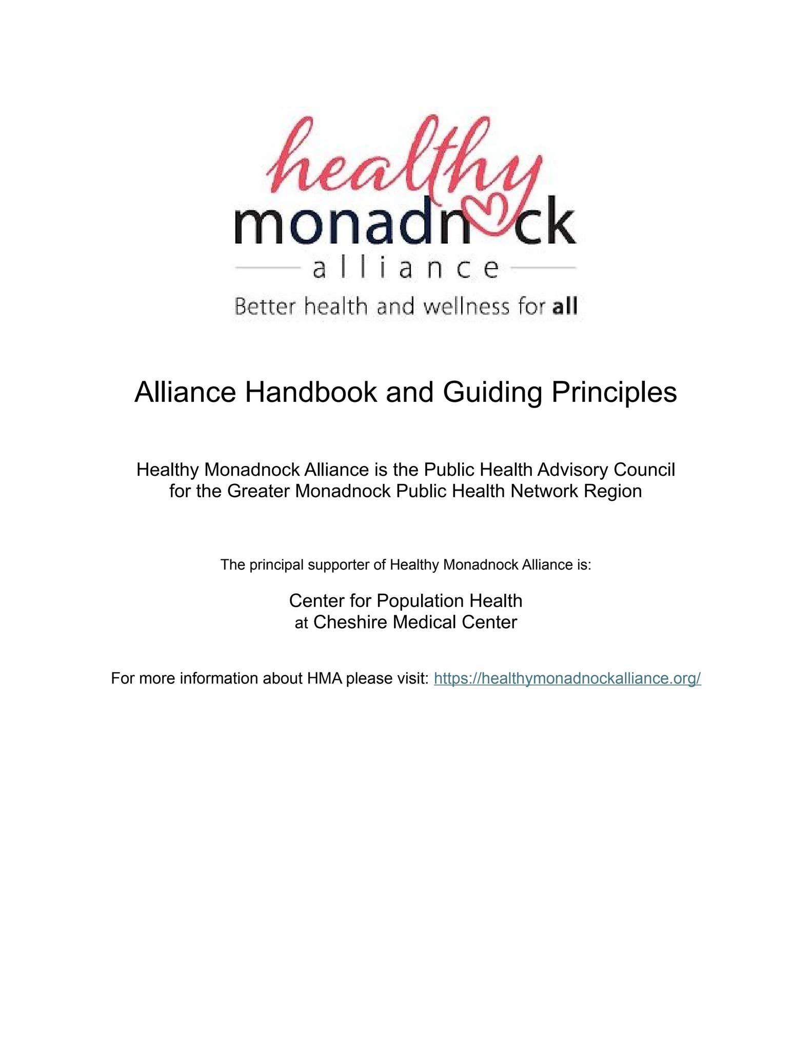 HMA Handbook and Guiding Principles by Cheshire Medical Center - Issuu