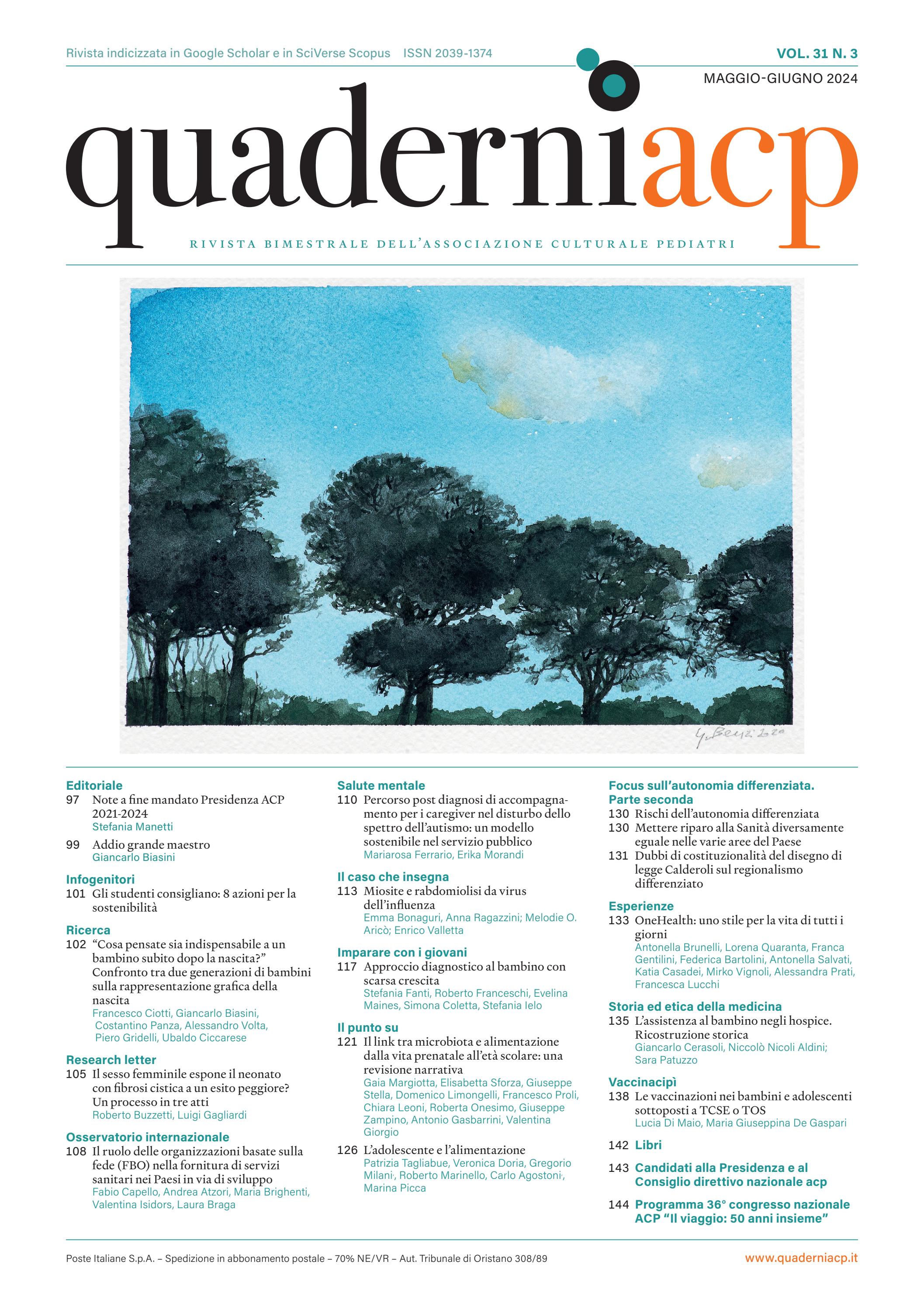 Quaderni acp - 2024; 31(3) by Associazione Culturale Pediatri - Issuu