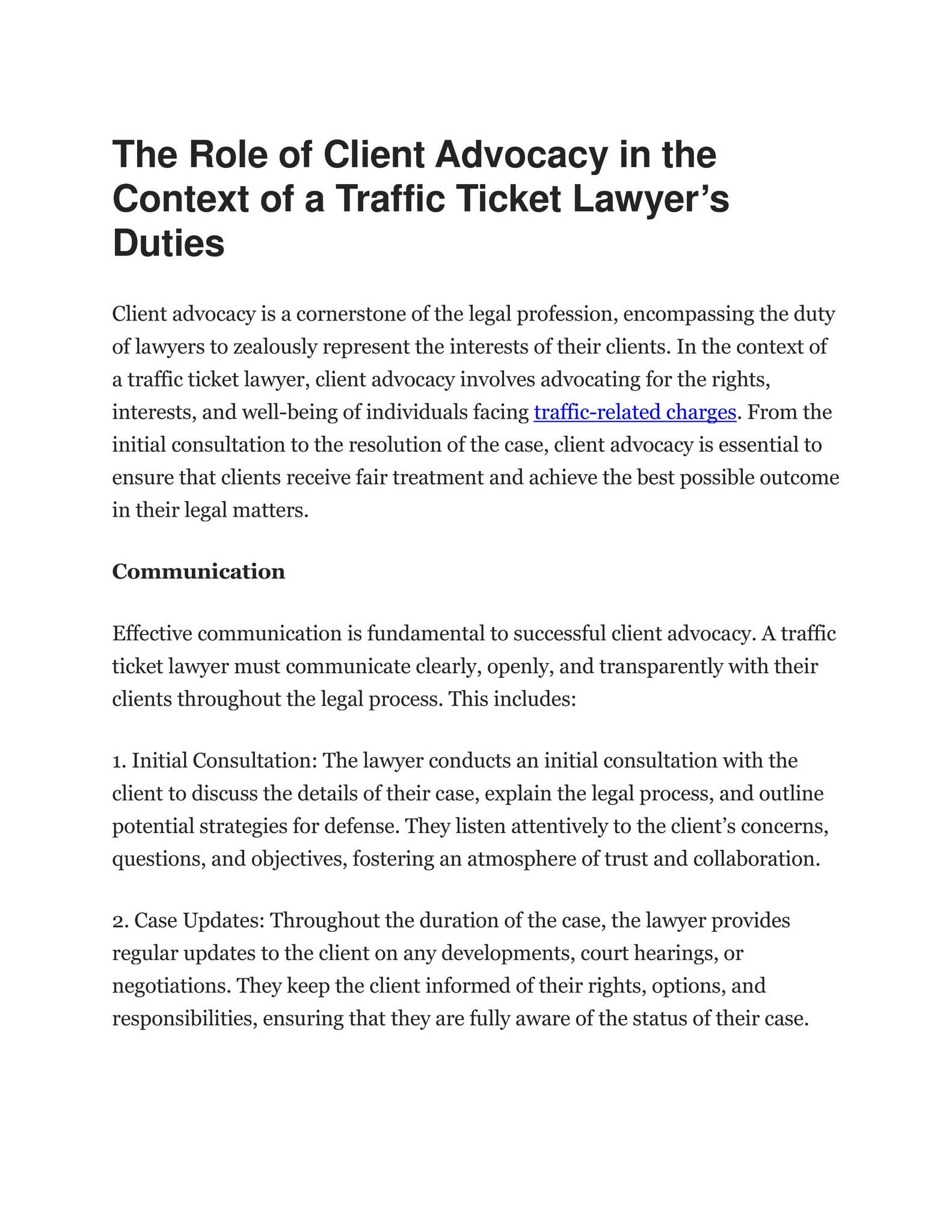 Role of Client Advocacy in Traffic Tickets by Reckless Driving Colorado ...