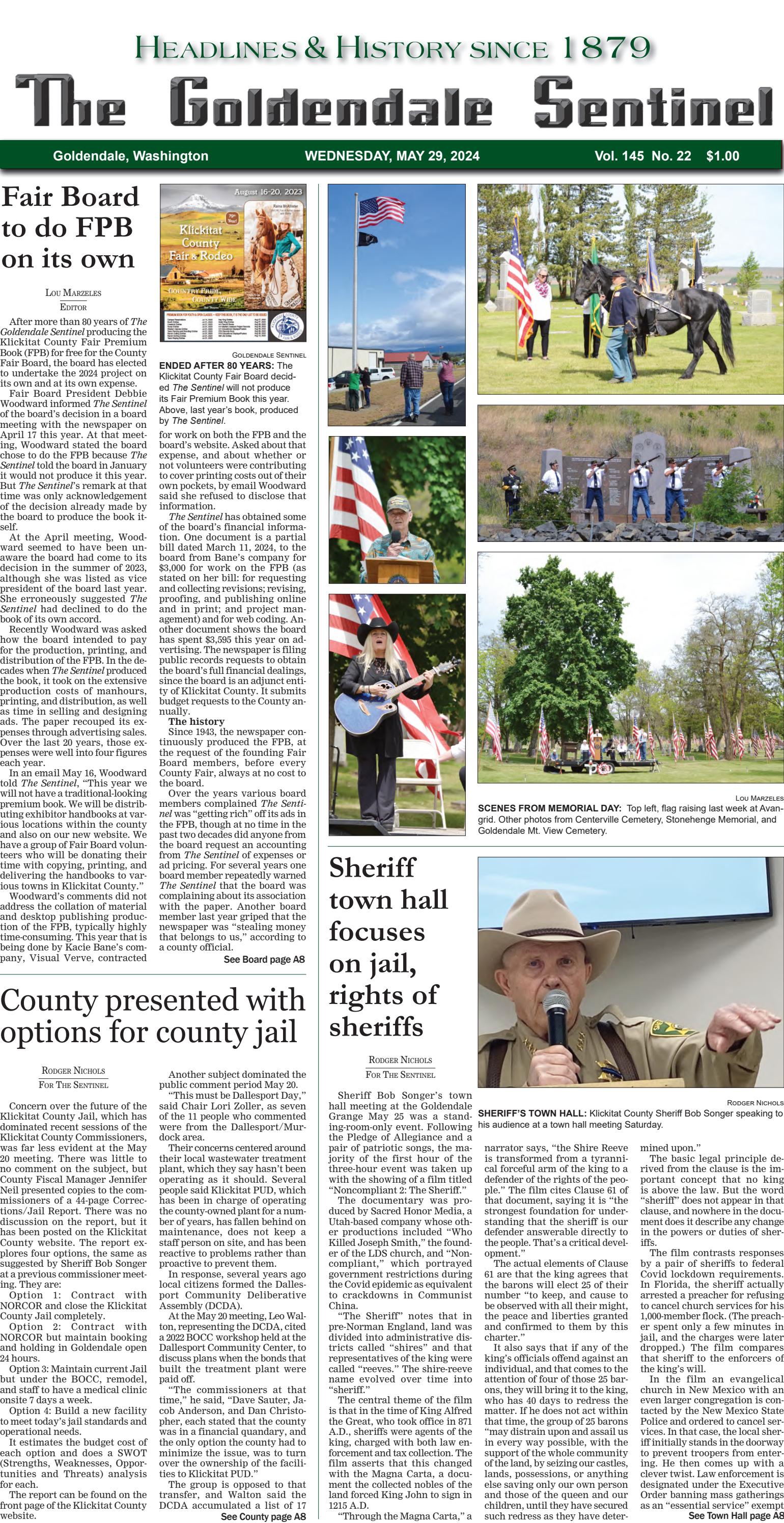 Goldendale Sentinel May 29, 2024 by Goldendale Sentinel - Issuu