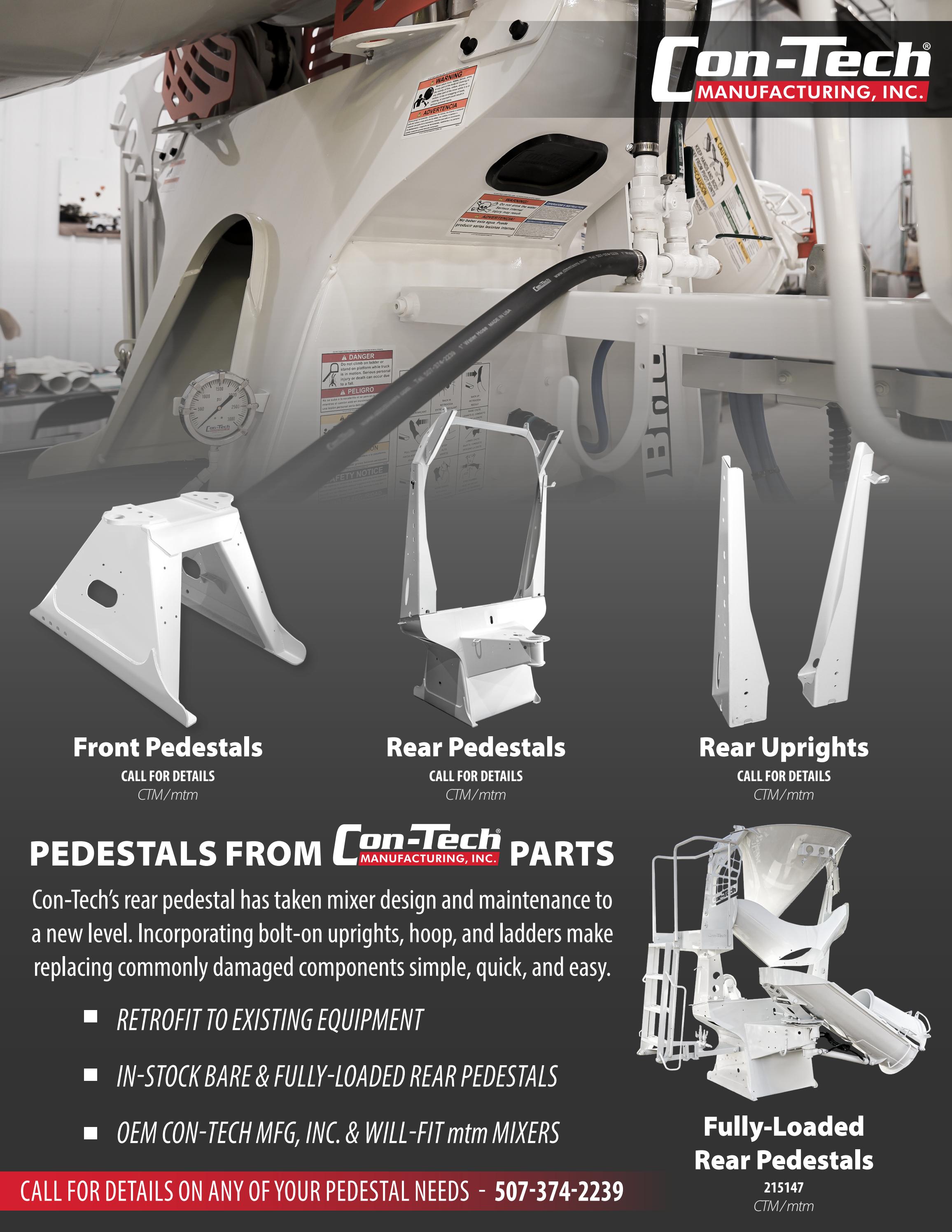 Front and Rear Pedestals from Con-Tech Parts by ctmmixers - Issuu