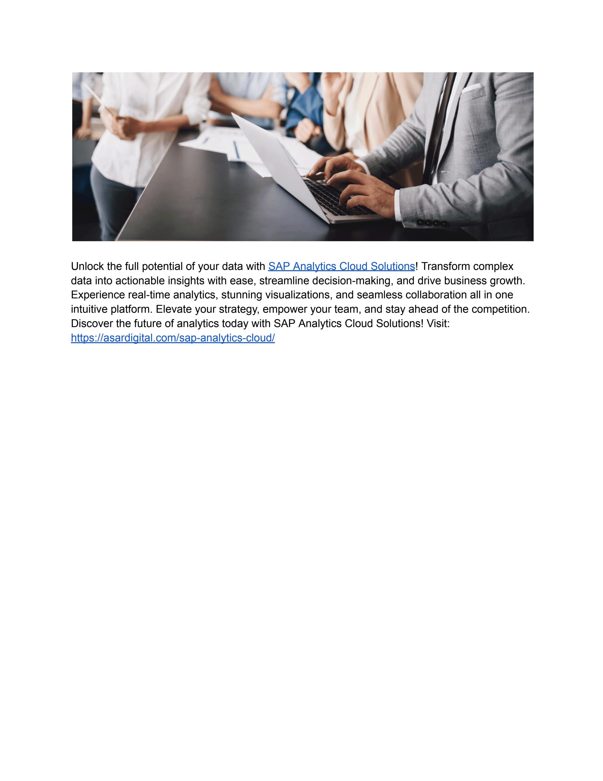 Transform Your Data With Sap Analytics Cloud Solutions By 9515