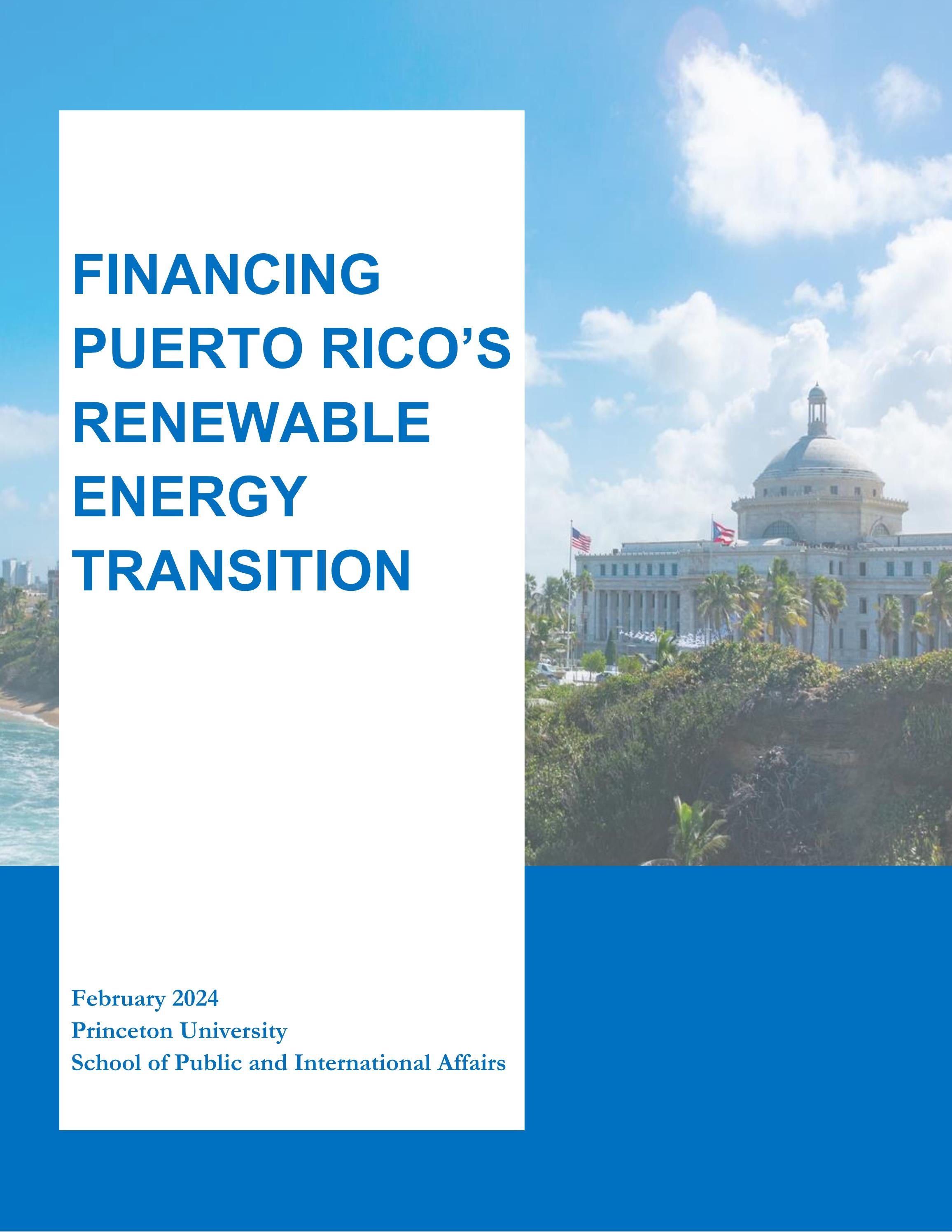 Financing Puerto Rico's Renewable Energy Transition by princetonspia ...