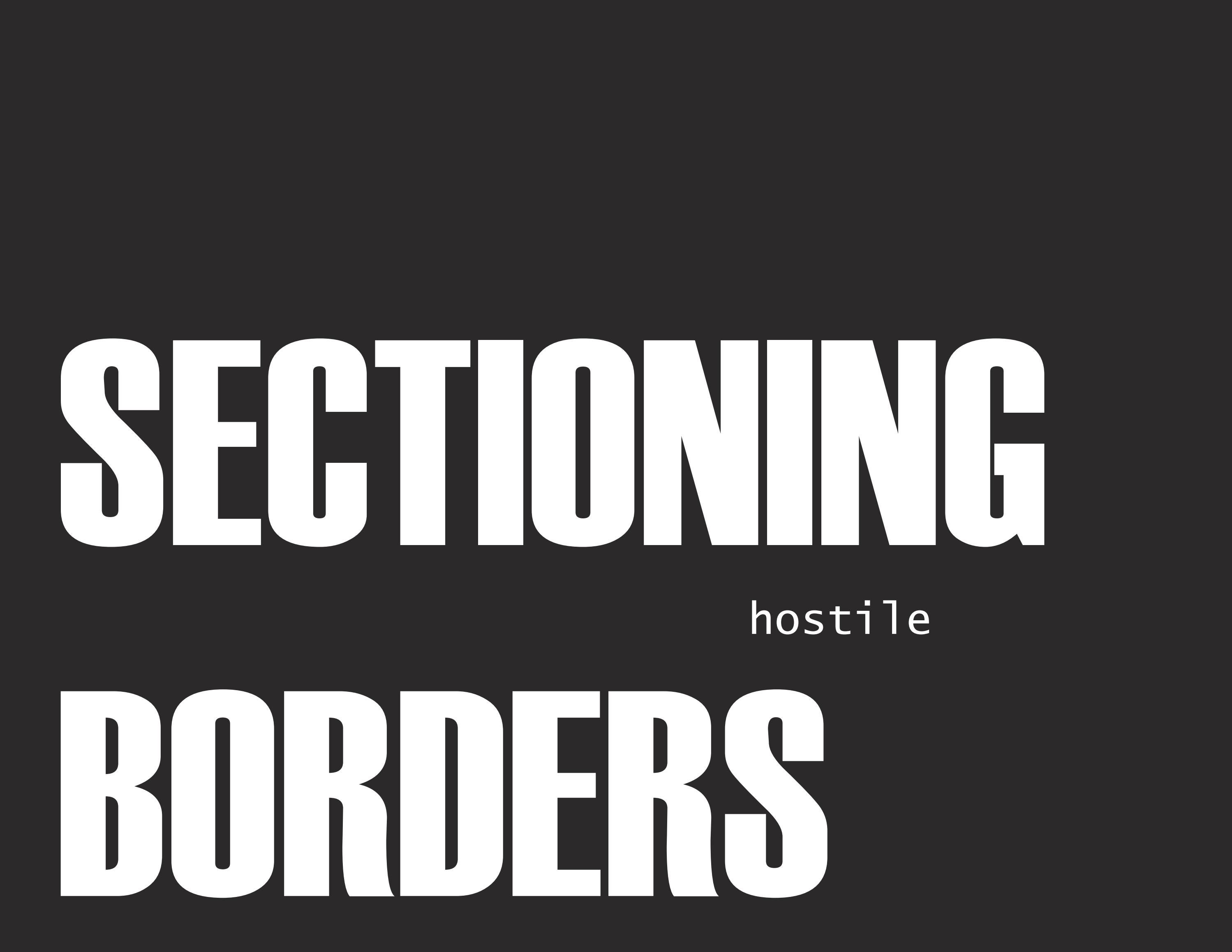 Sectioning Hostile Borders by Jack Weiler - Issuu
