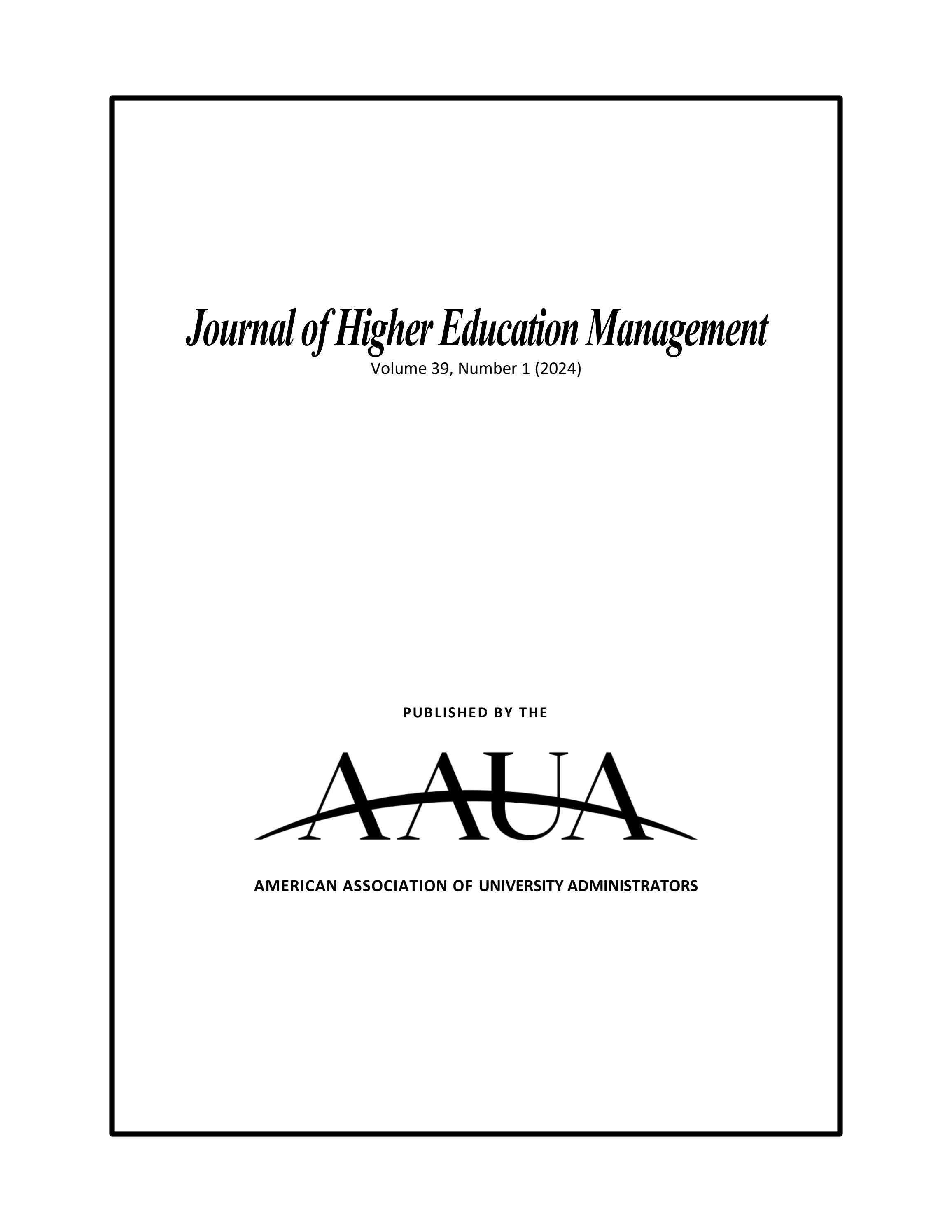 Journal of Higher Education Management - Vol 39 (1) by AAUA--American ...