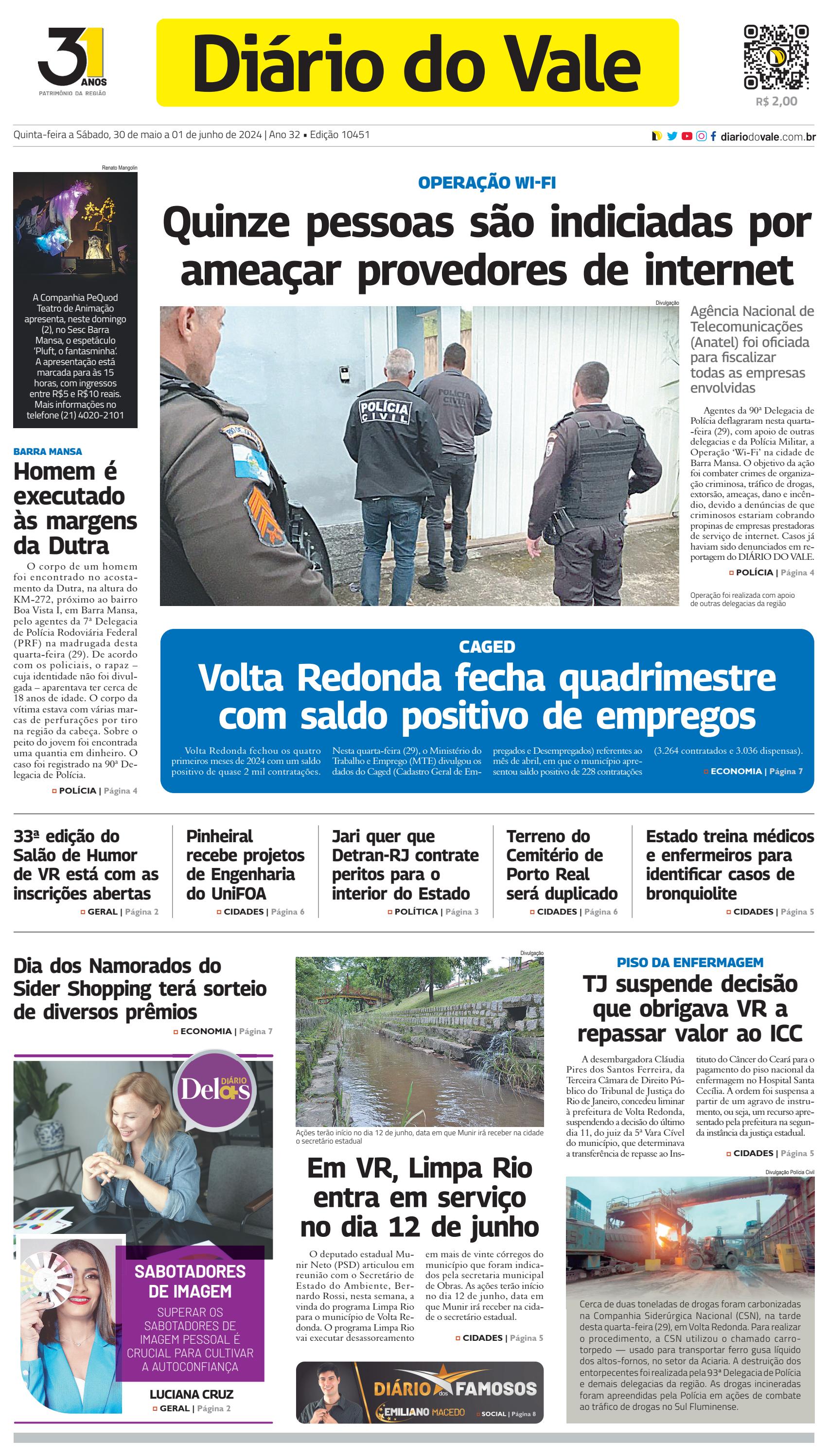 10451 - Diario - Quinta a Sab 30.05.24 a 01.06.24 by Diário do Vale - Issuu