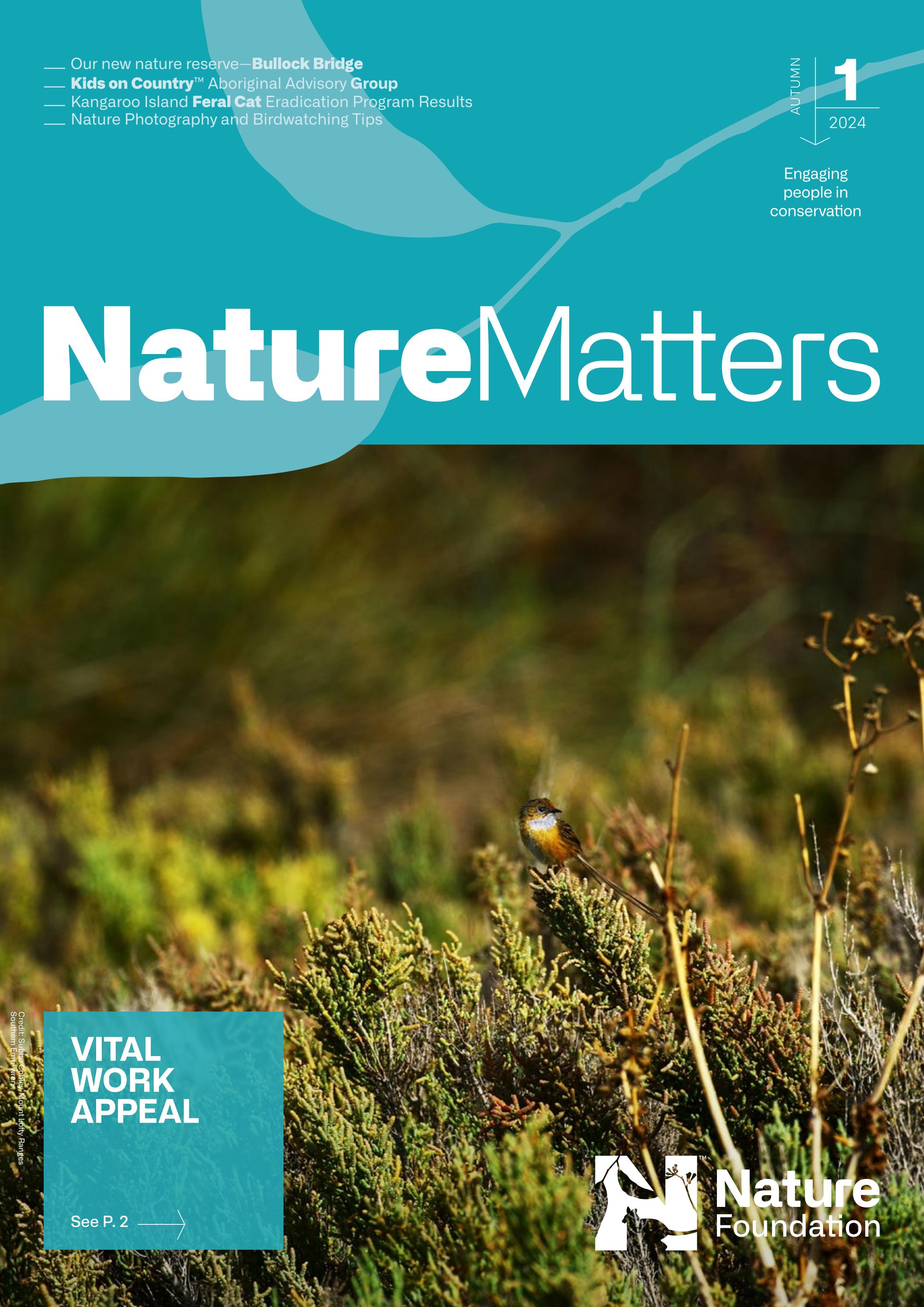 Nature Matters, Issue 1 - Autumn 2024 by NatureFoundation - Issuu