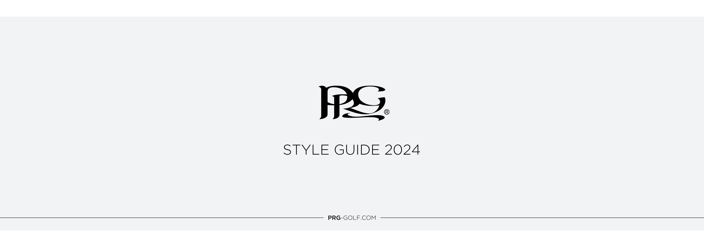 PRG Style Guide 2024 by PRG-GOLF.com - Issuu