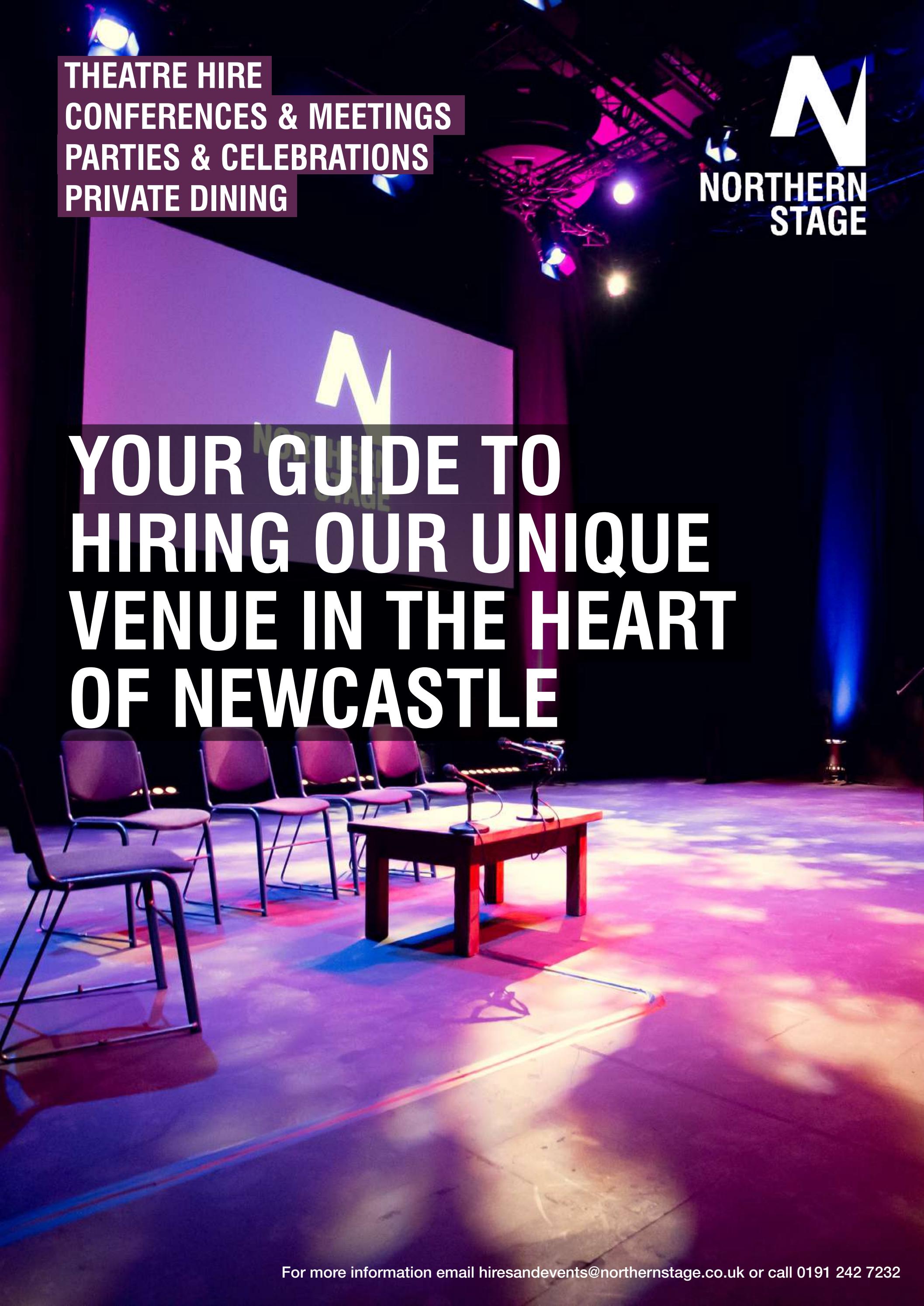 Venue Hire - Northern Stage by Northern_Stage - Issuu