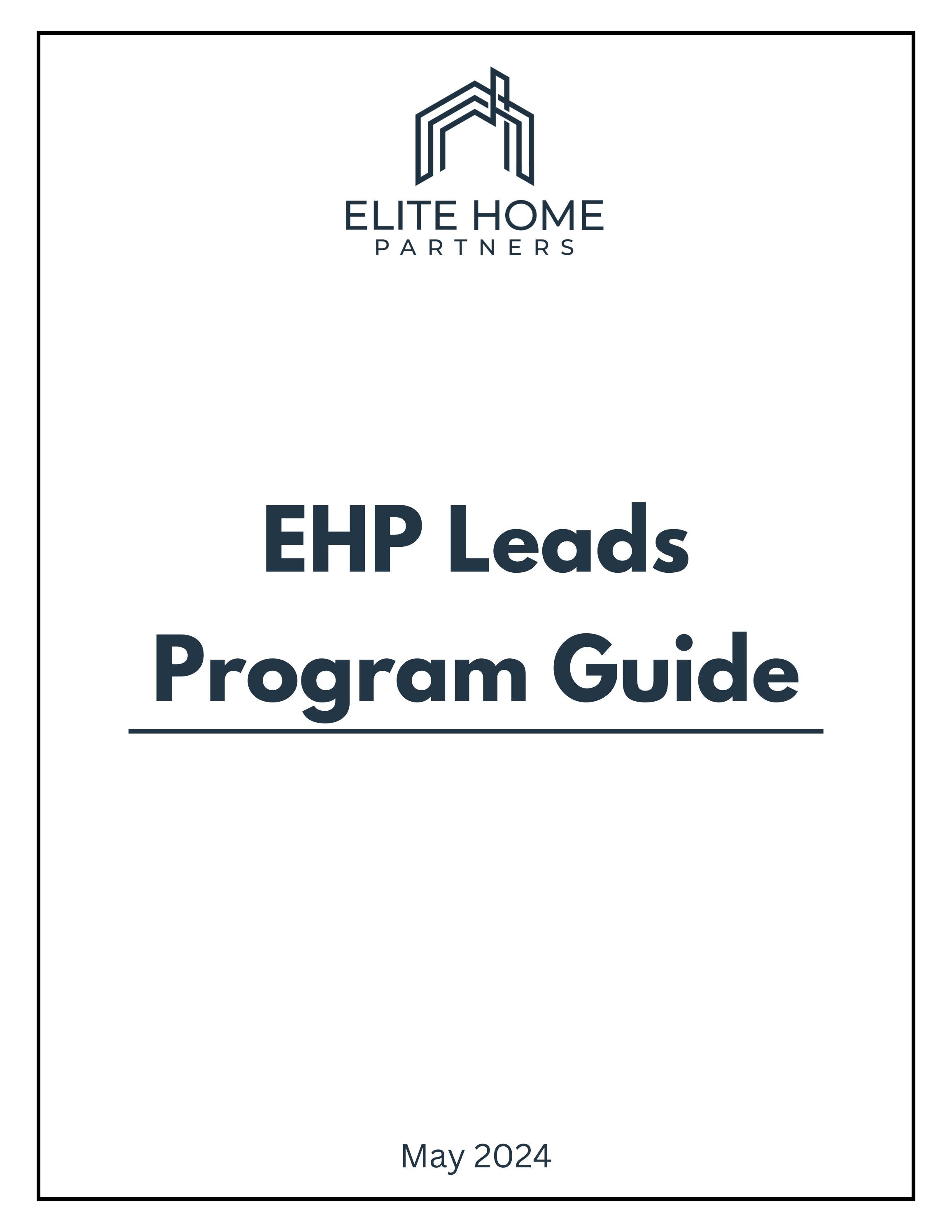 Elite Leads Program Guide_EHP by Brendan Bartic - Issuu
