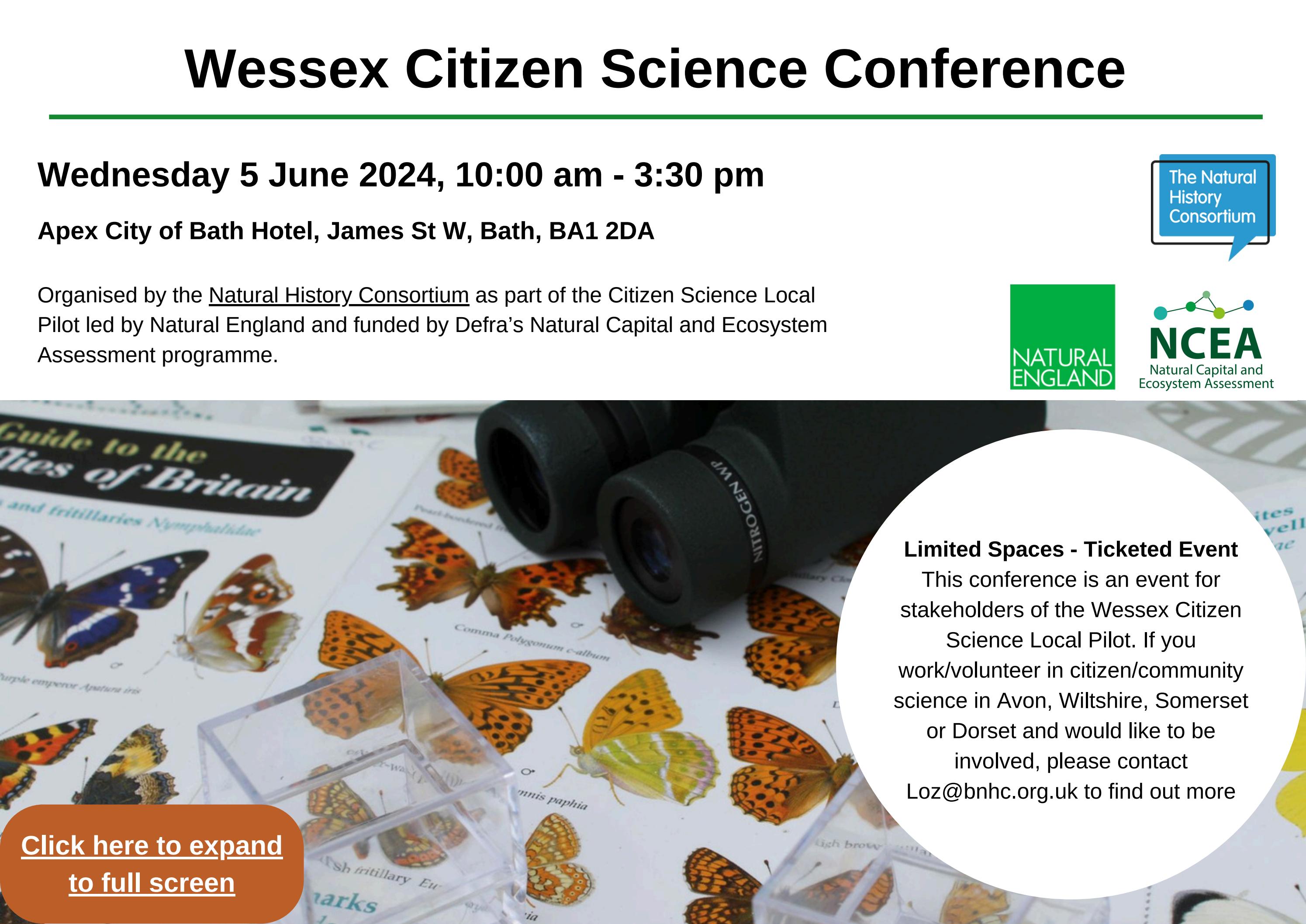 Wessex Citizen Science Conference - 2024 Programme by Natural History ...