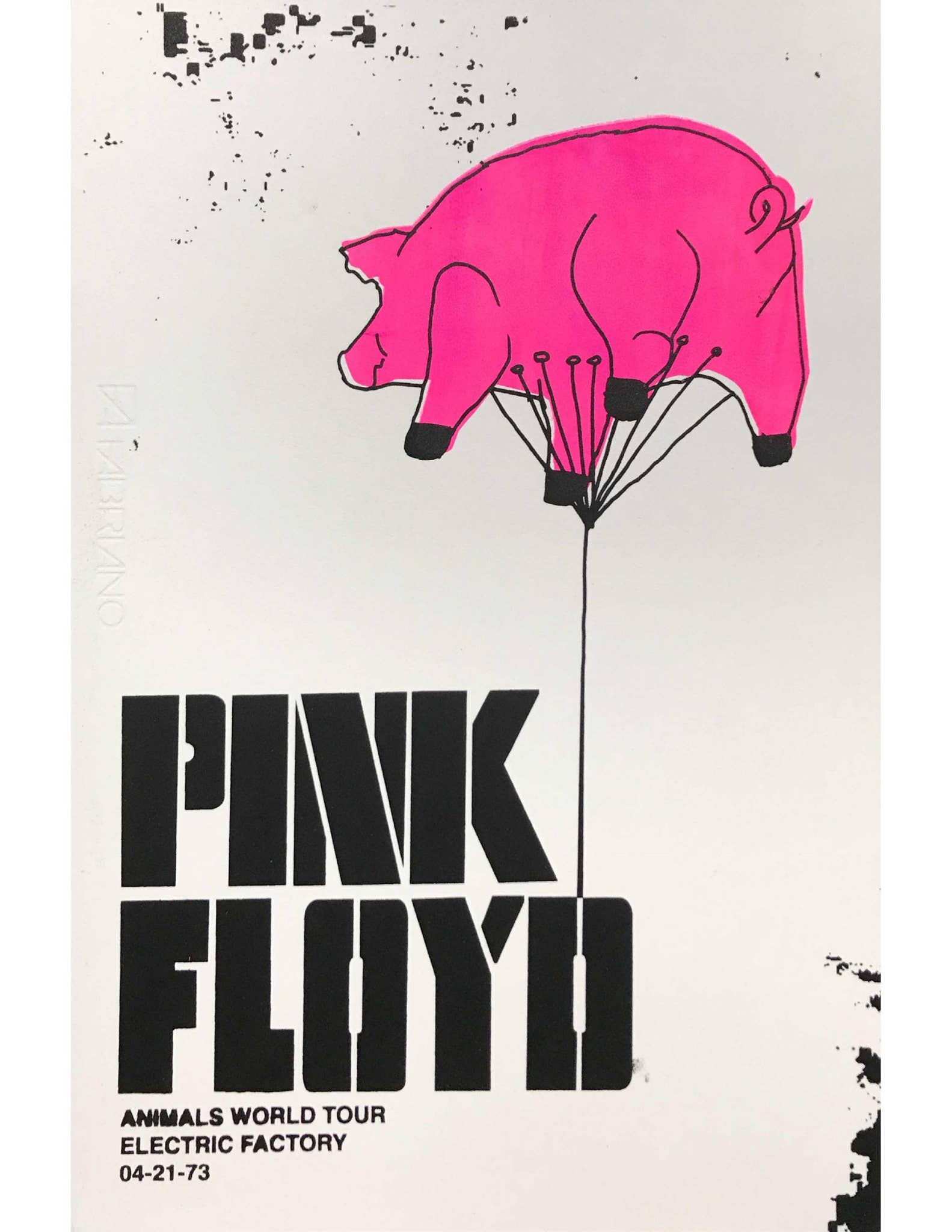 Pink Floyd – Animals World Tour - Poster by Abraham Lara by Belmont ...