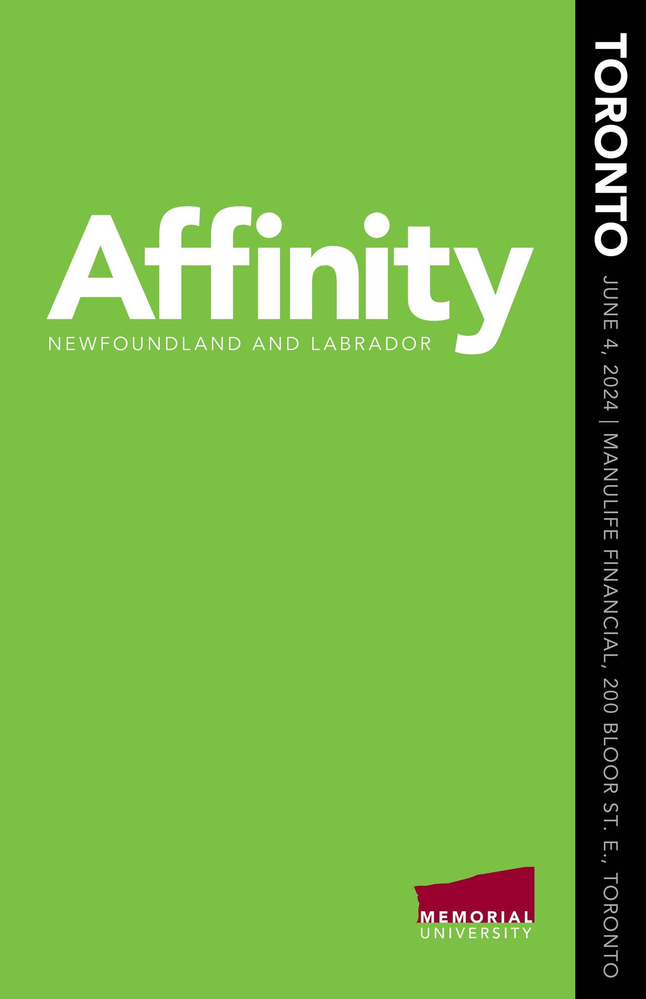 2024 Memorial University Toronto Affinity Dinner program by Memorial University - Issuu