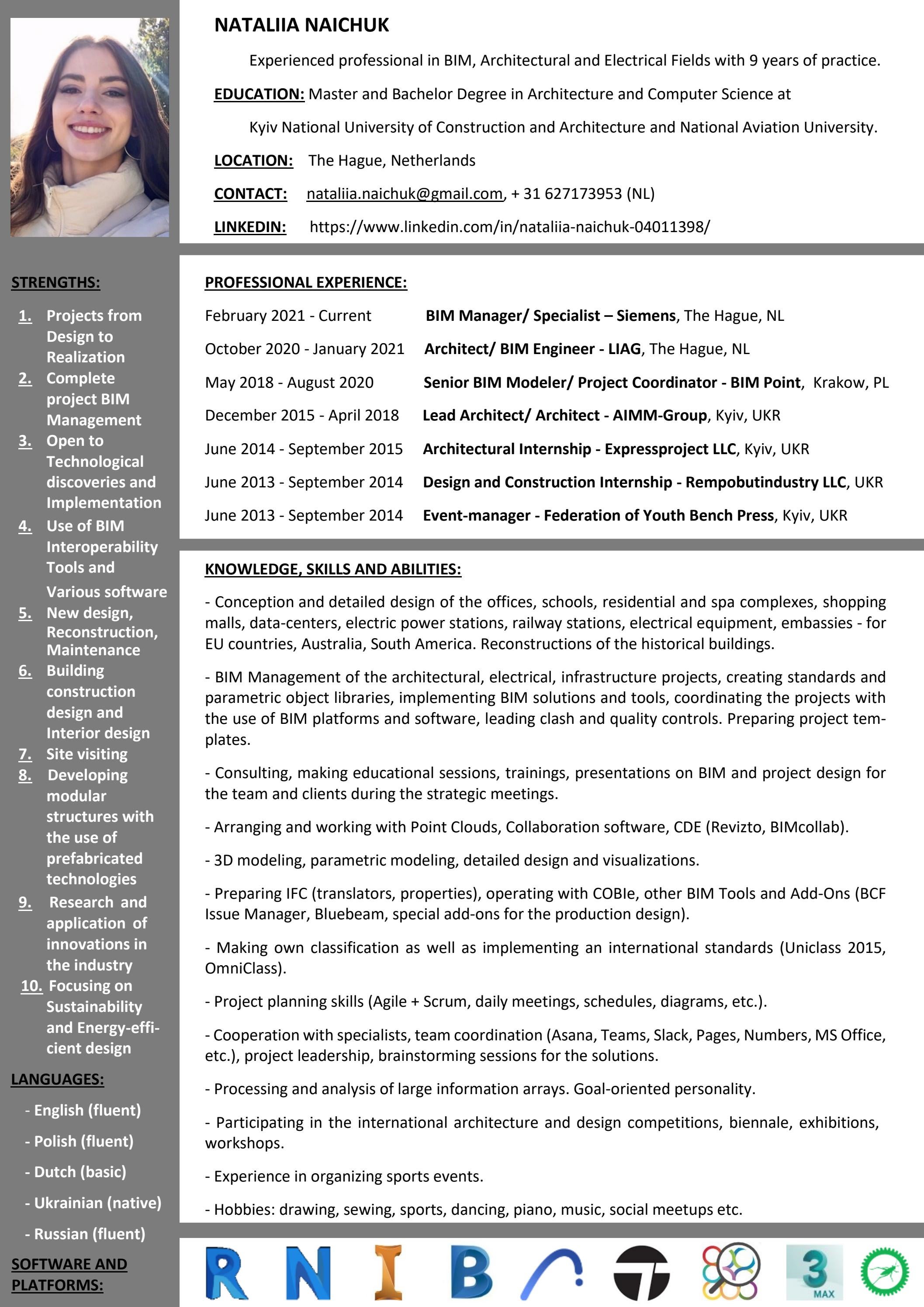 CV N.Naichuk by Nataliia Naichuk - Issuu