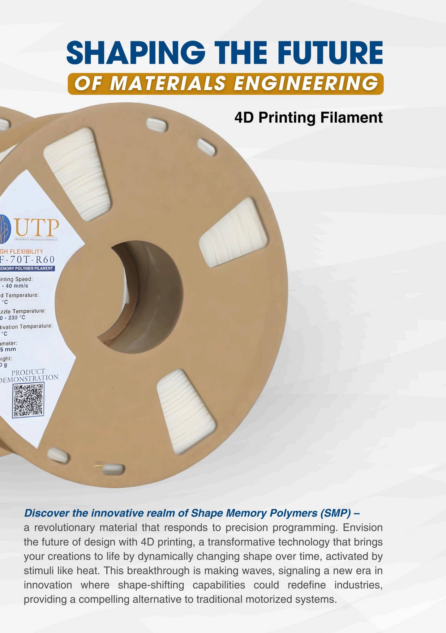 4D Printing Filament by Shape Memory Technology - Issuu