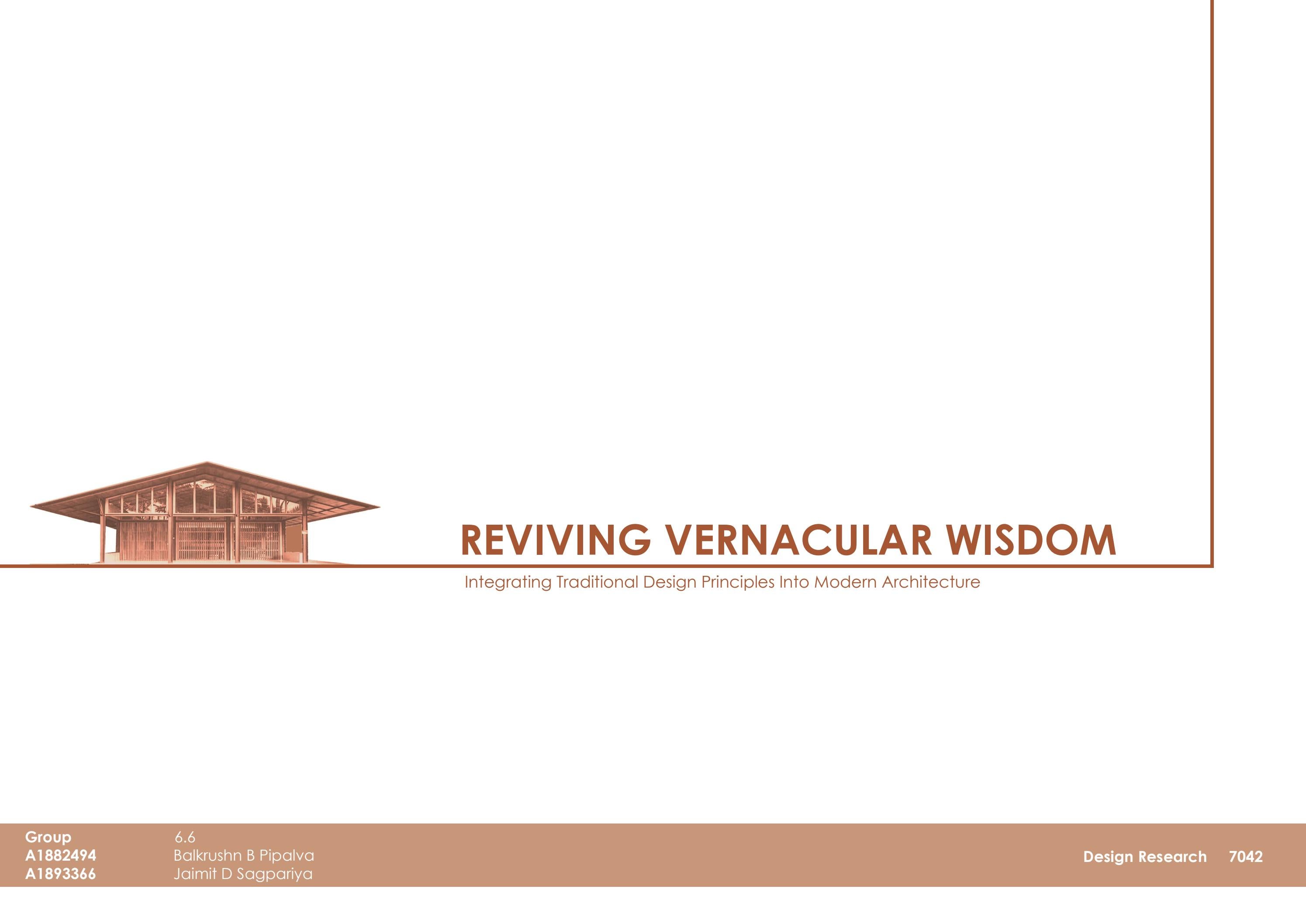 Reviving Vernacular Wisdom by balkrushnjaimit - Issuu