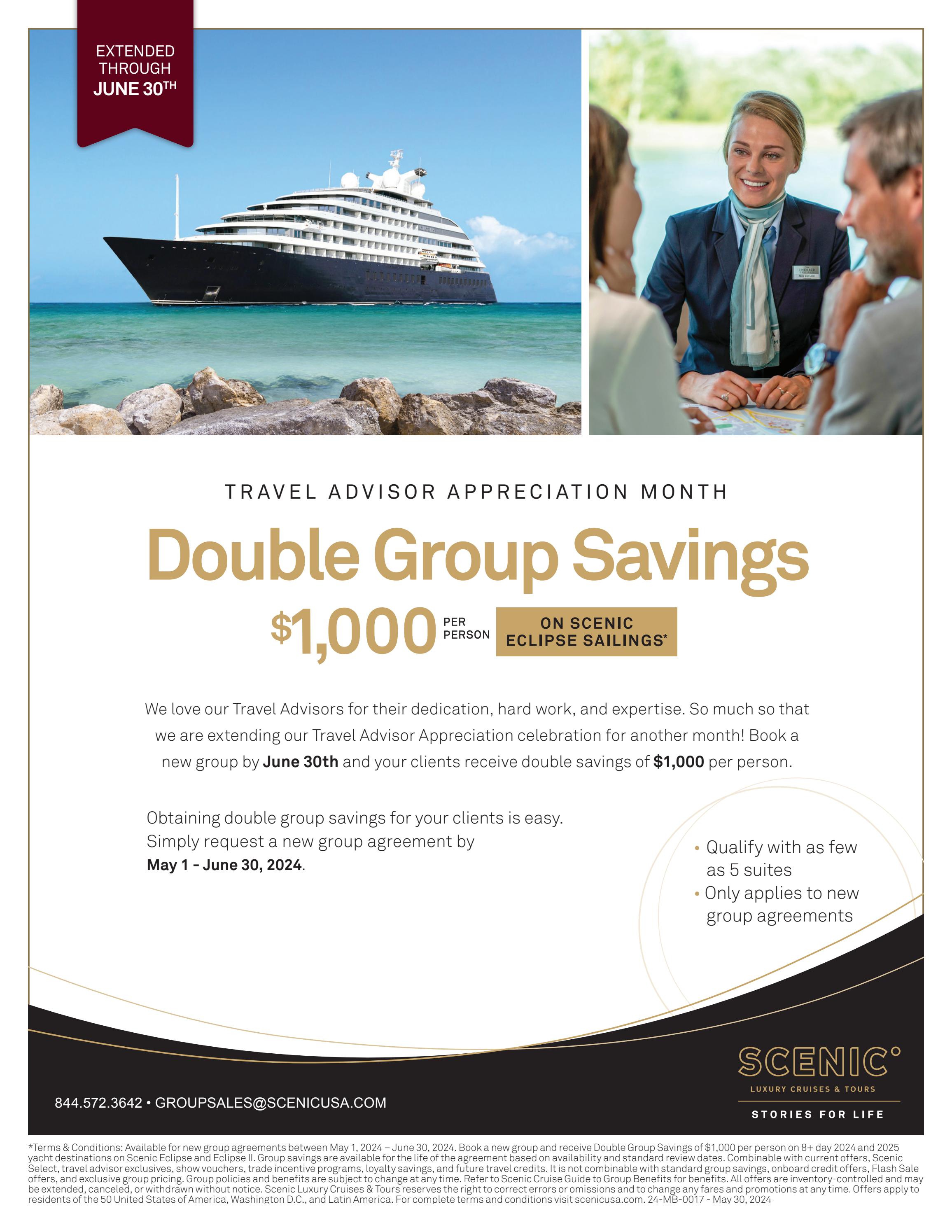 Extended for June Double Group Savings Trade Flyers - 2024 by Scenic ...