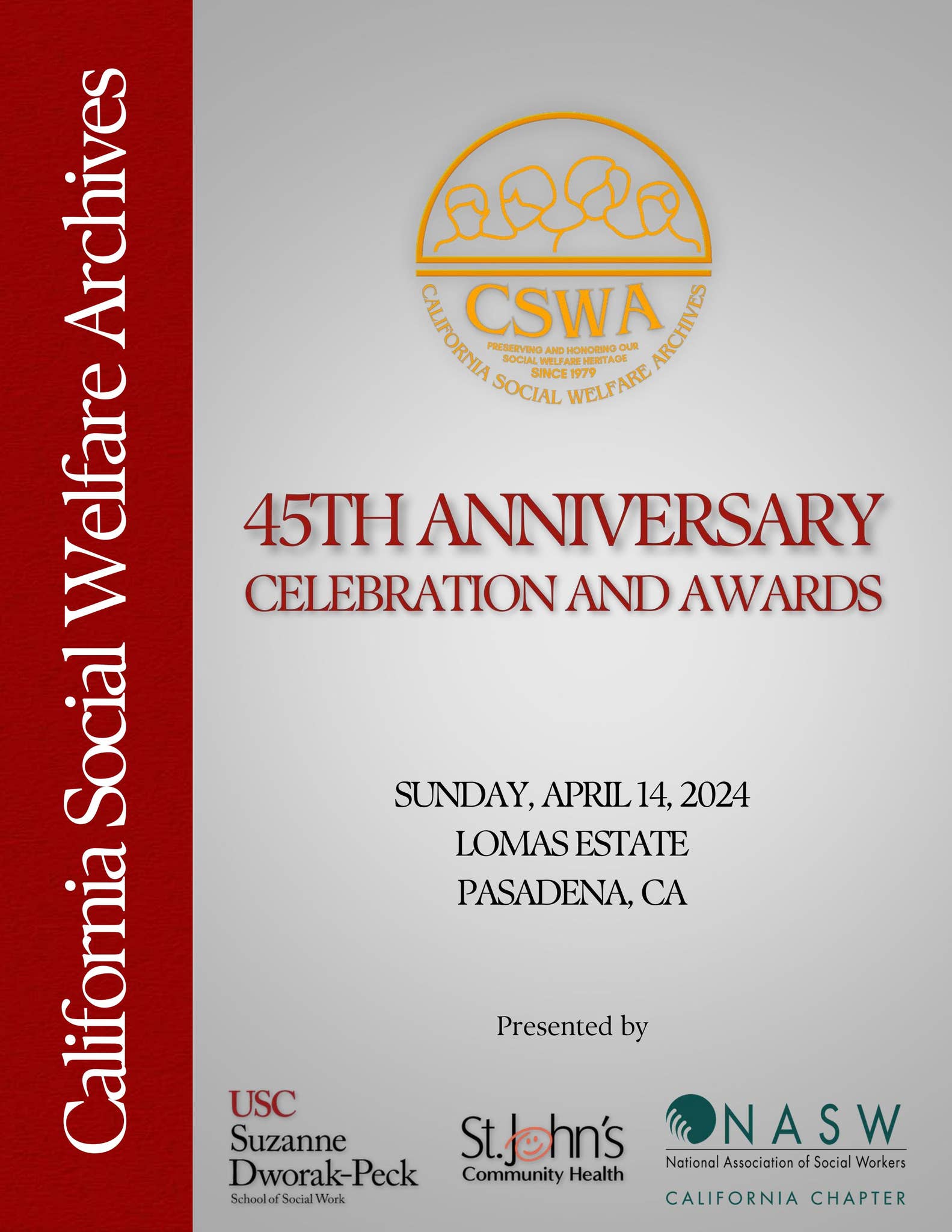 California Social Welfare Archives 45th Anniversary Celebration and ...