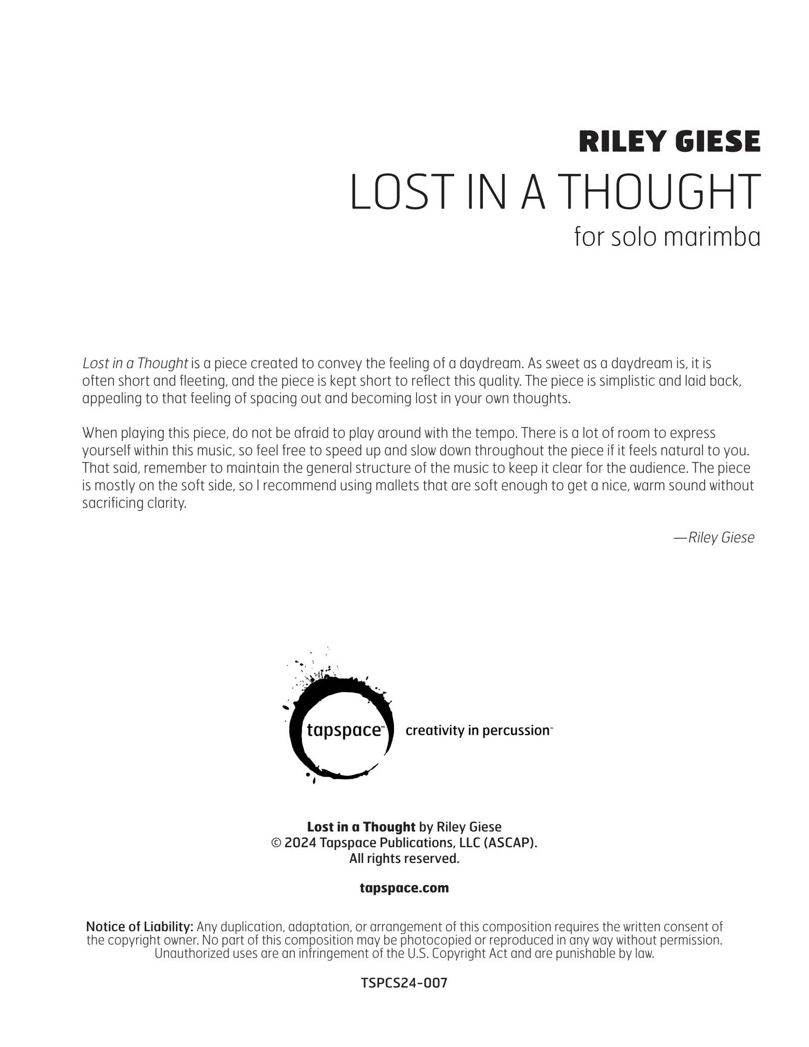 Lost in a Thought-SAMPLE by Tapspace - Issuu