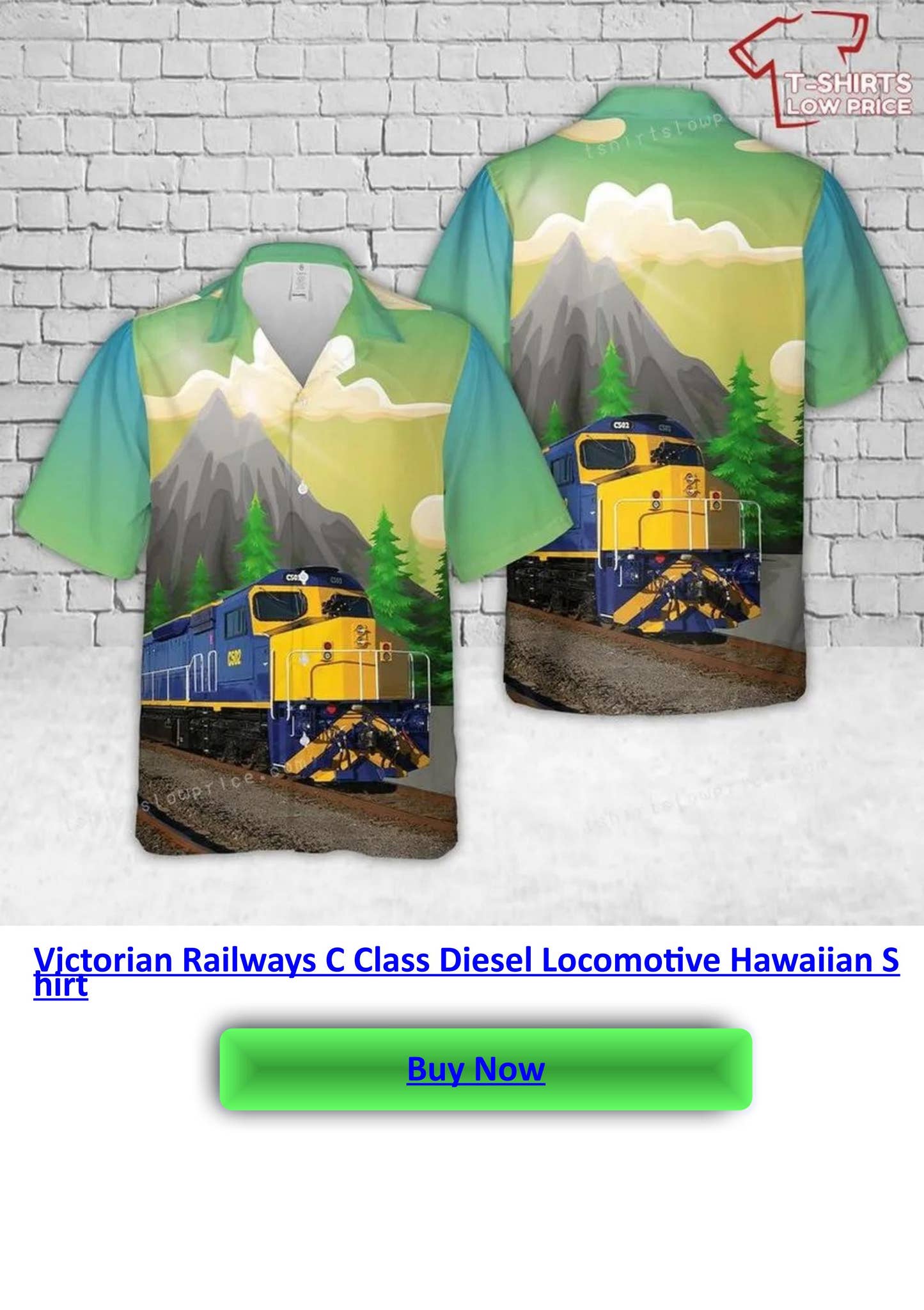 Victorian Railways C Class Diesel Locomotive Hawaiian Shirt by Tshirts ...