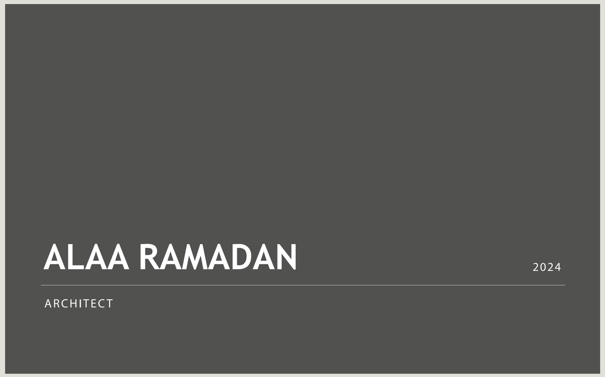 ALAA RAMADHAN PORTROFOLIO _2024 by Alaa Ramadan - Issuu