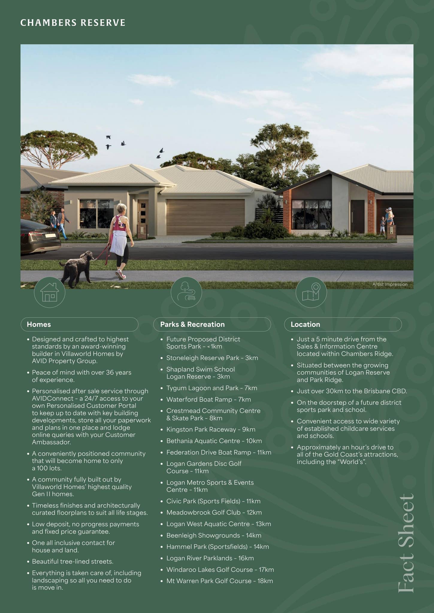 Chambers Reserve Fact Sheet by AVID Property Group - Issuu