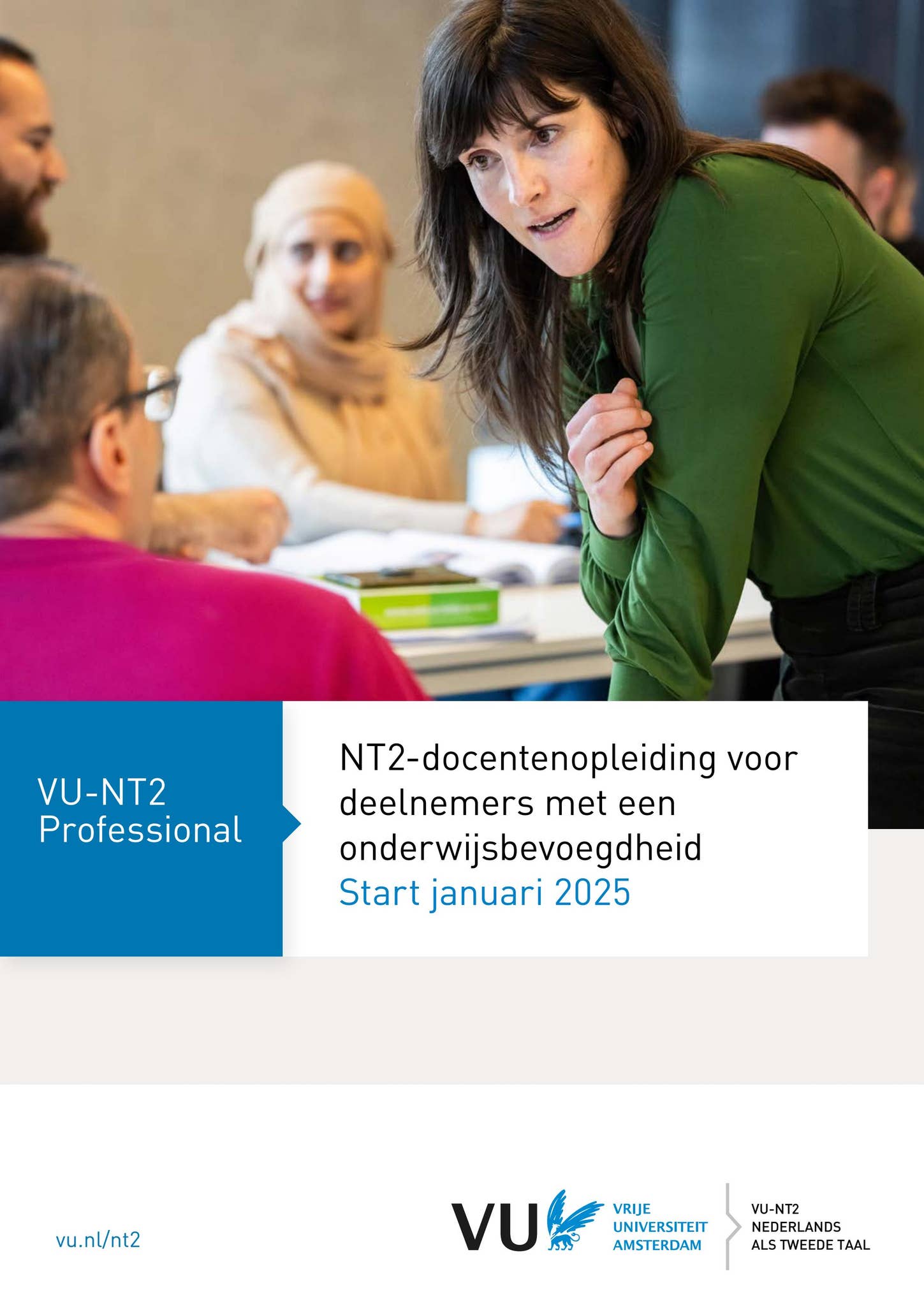 VU-NT2 Docentenopleiding voor bevoegde deelnemers - Start januari 2025 ...